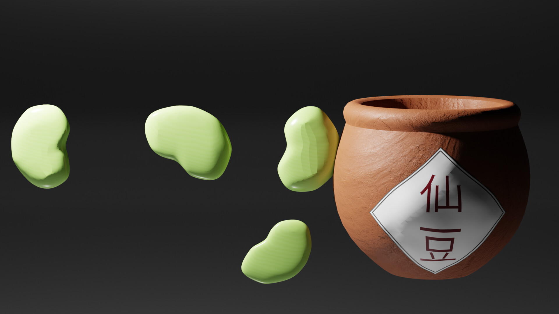 ArtStation - Senzu Beans With Pot