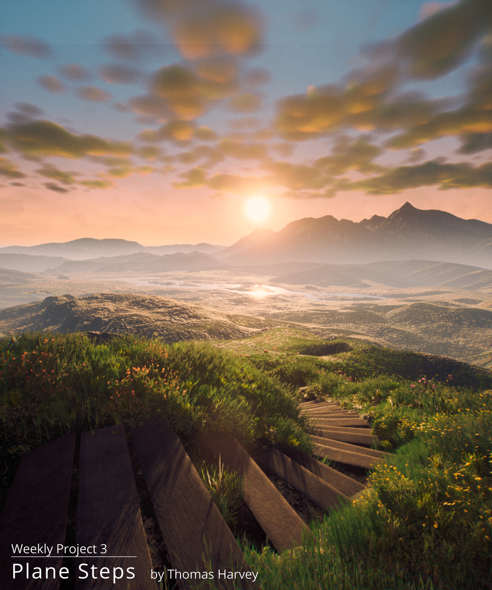 ArtStation - Plane Steps - Weekly Project 3