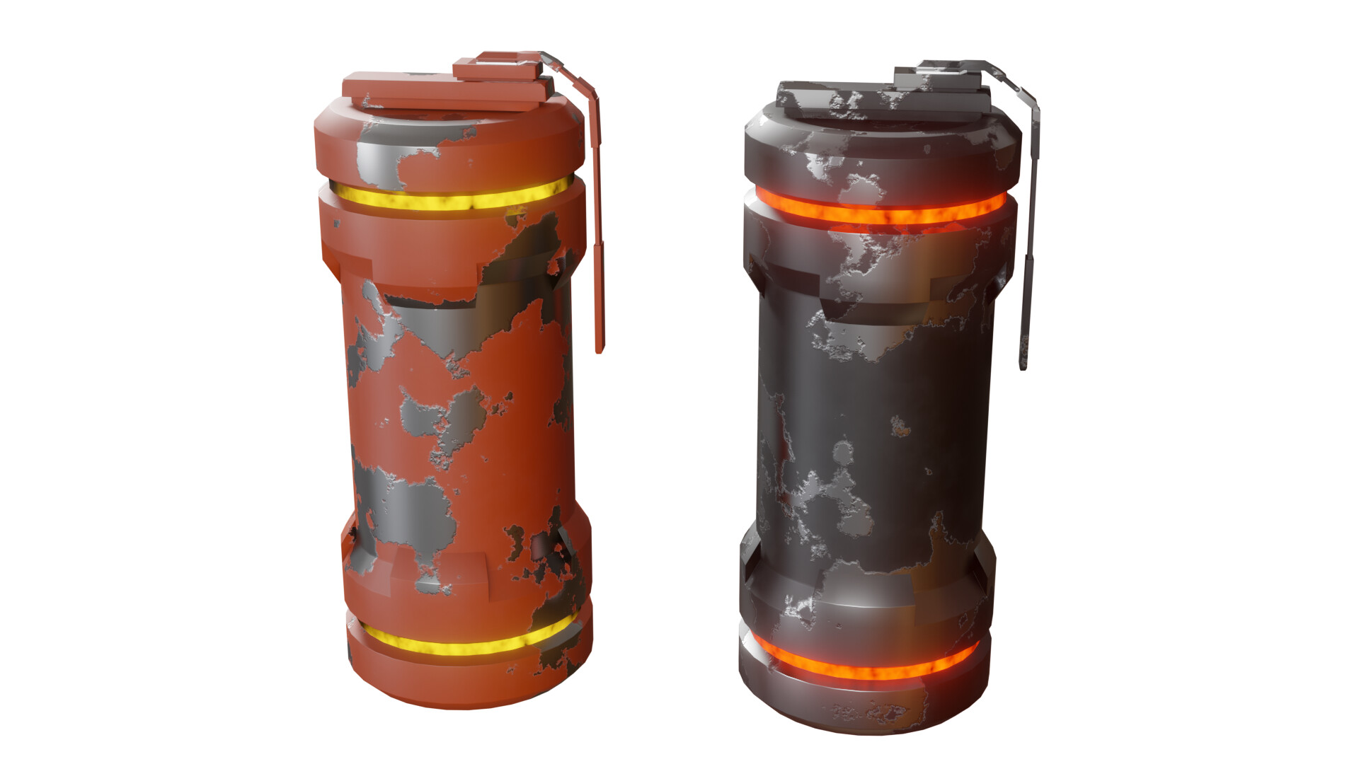 NinjaJD - Sci-Fi Grenade/Bomb Package Game Ready Assets