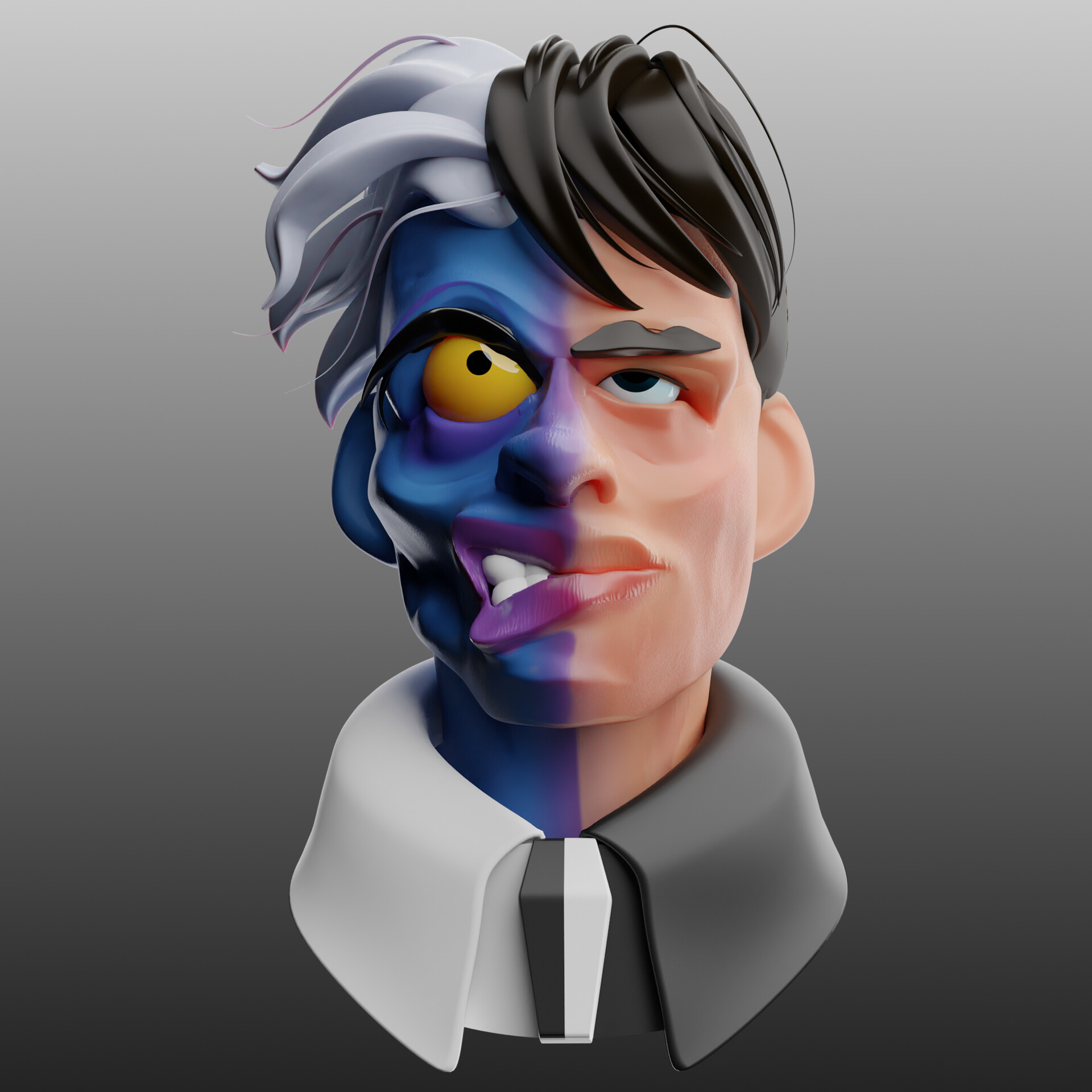 ArtStation - Two Face sculpt