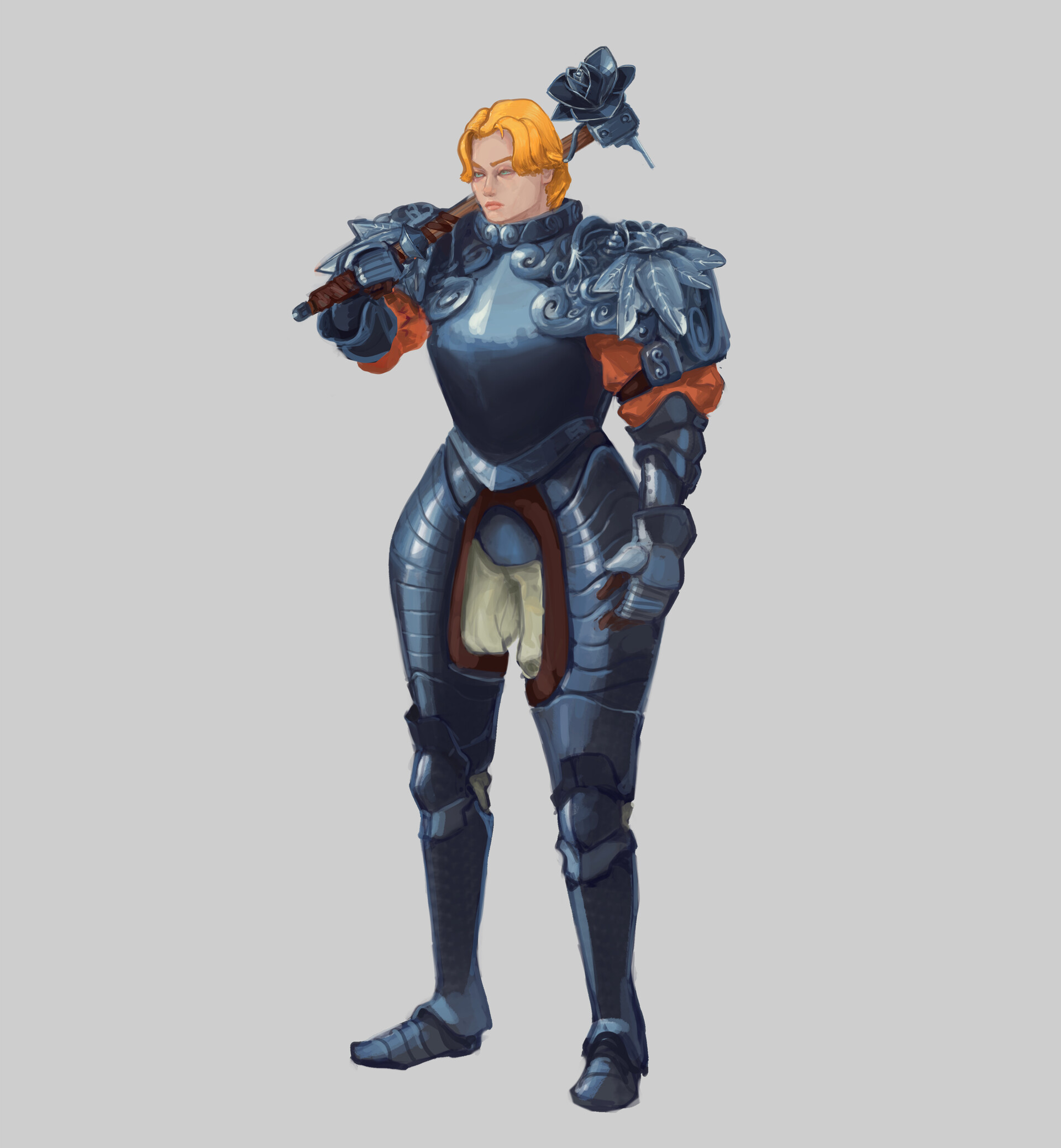 ArtStation - Caradoc the Rose Paladin