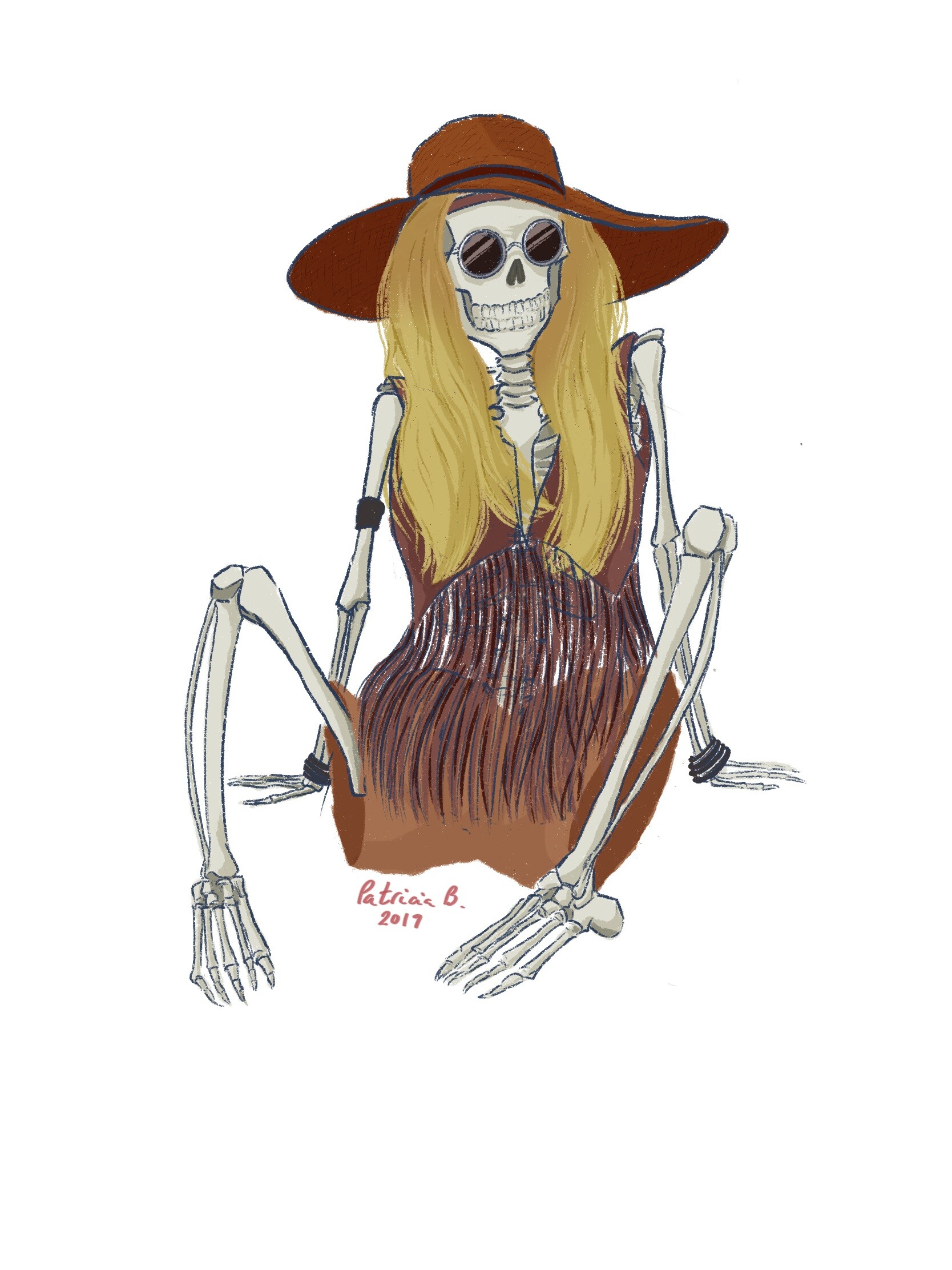 ArtStation - Hippie skeleton