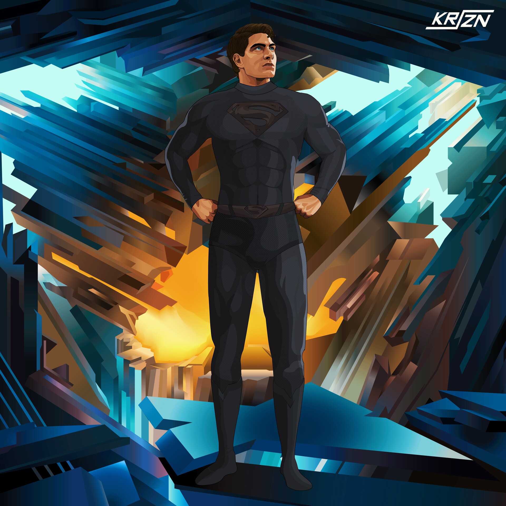 ArtStation - Brandon Routh Superman Returns Suit Kriptonian v.2