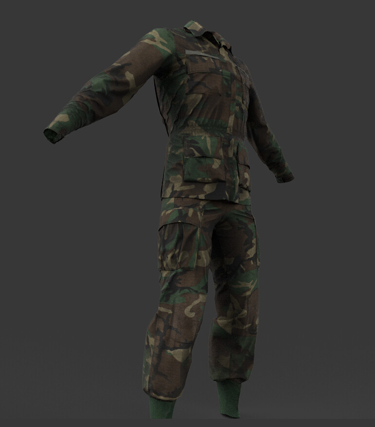 ArtStation - battle dress uniform (BDU)