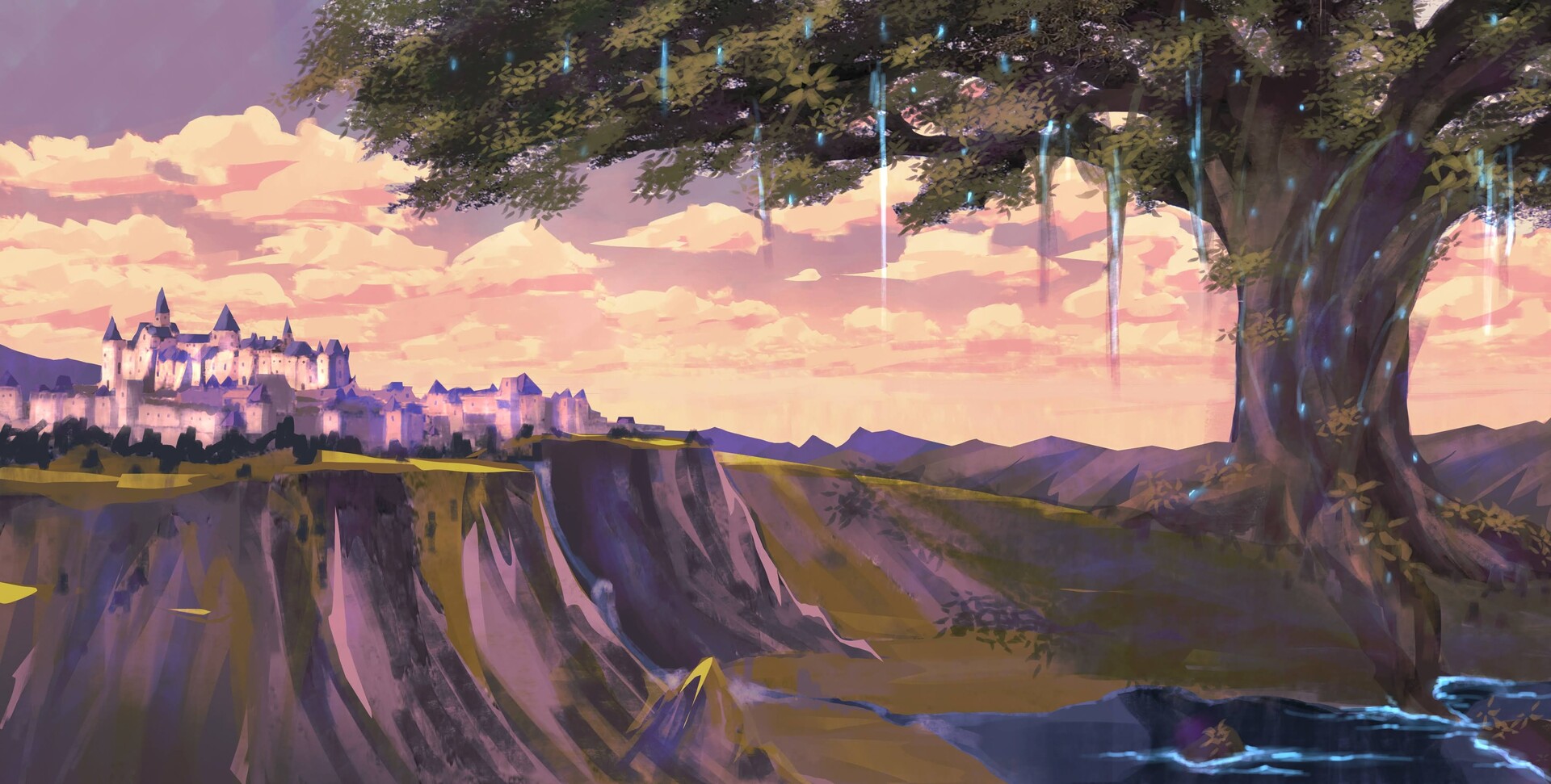 ArtStation - Awoken Tree landscape