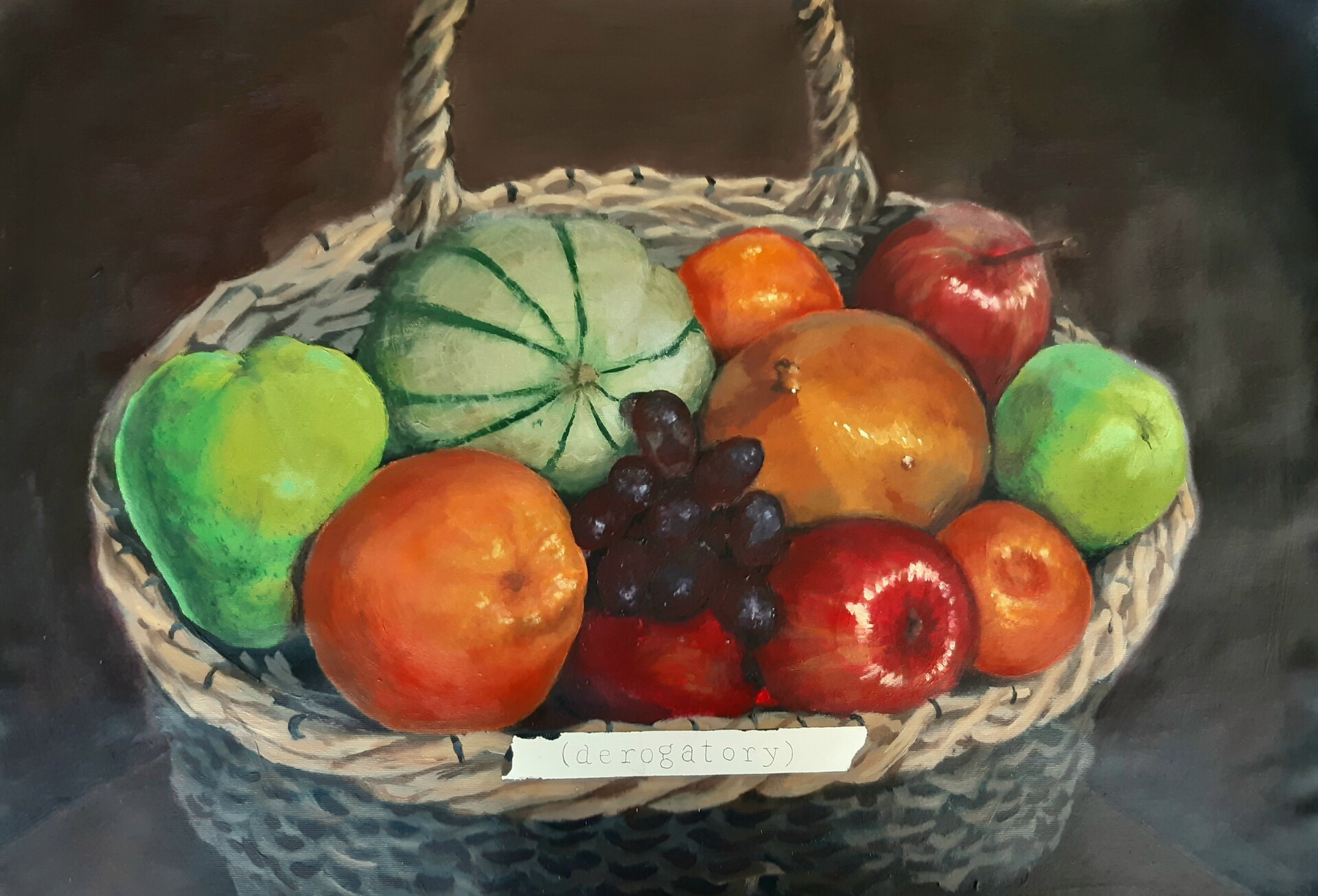 ArtStation - fruit traditional acrylic painting