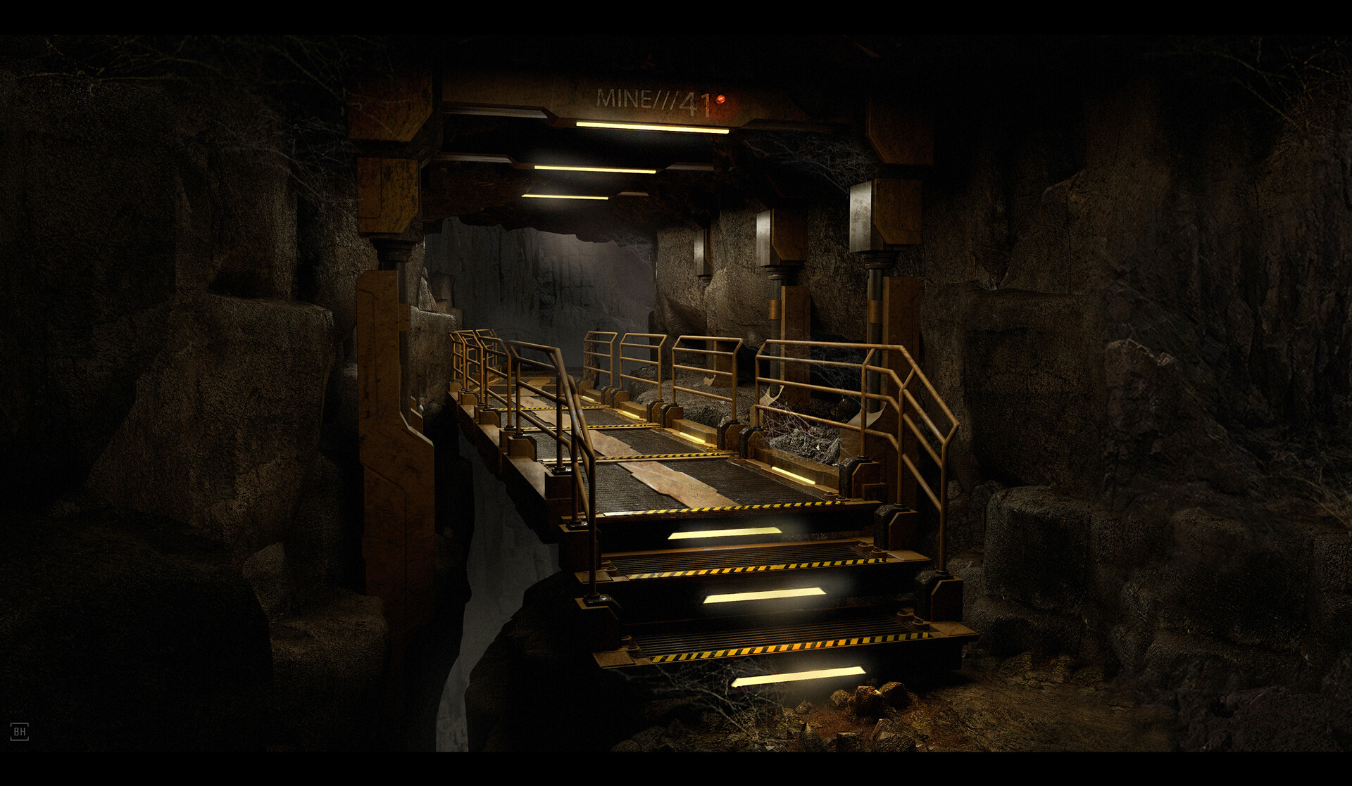 ArtStation - Mine /// 41 Underground Catwalk
