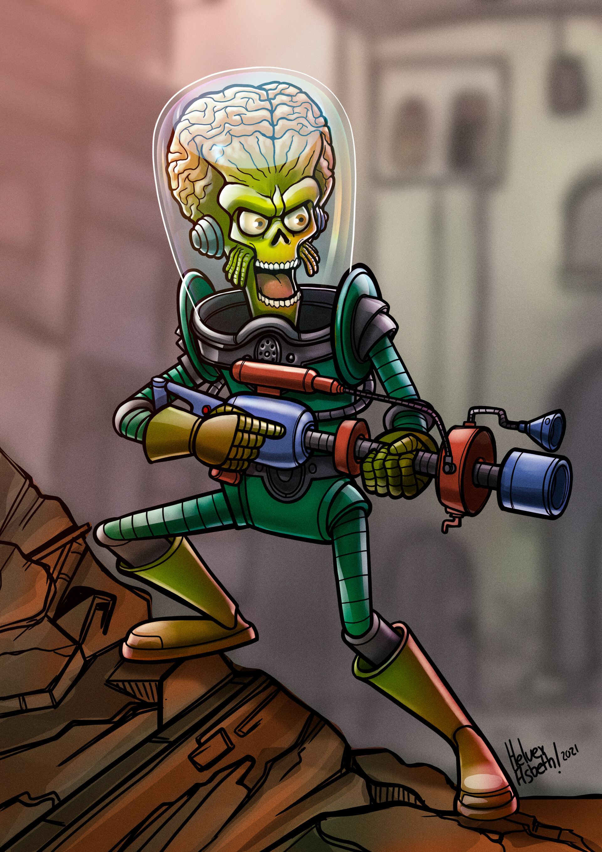 ArtStation - Mars Attacks!