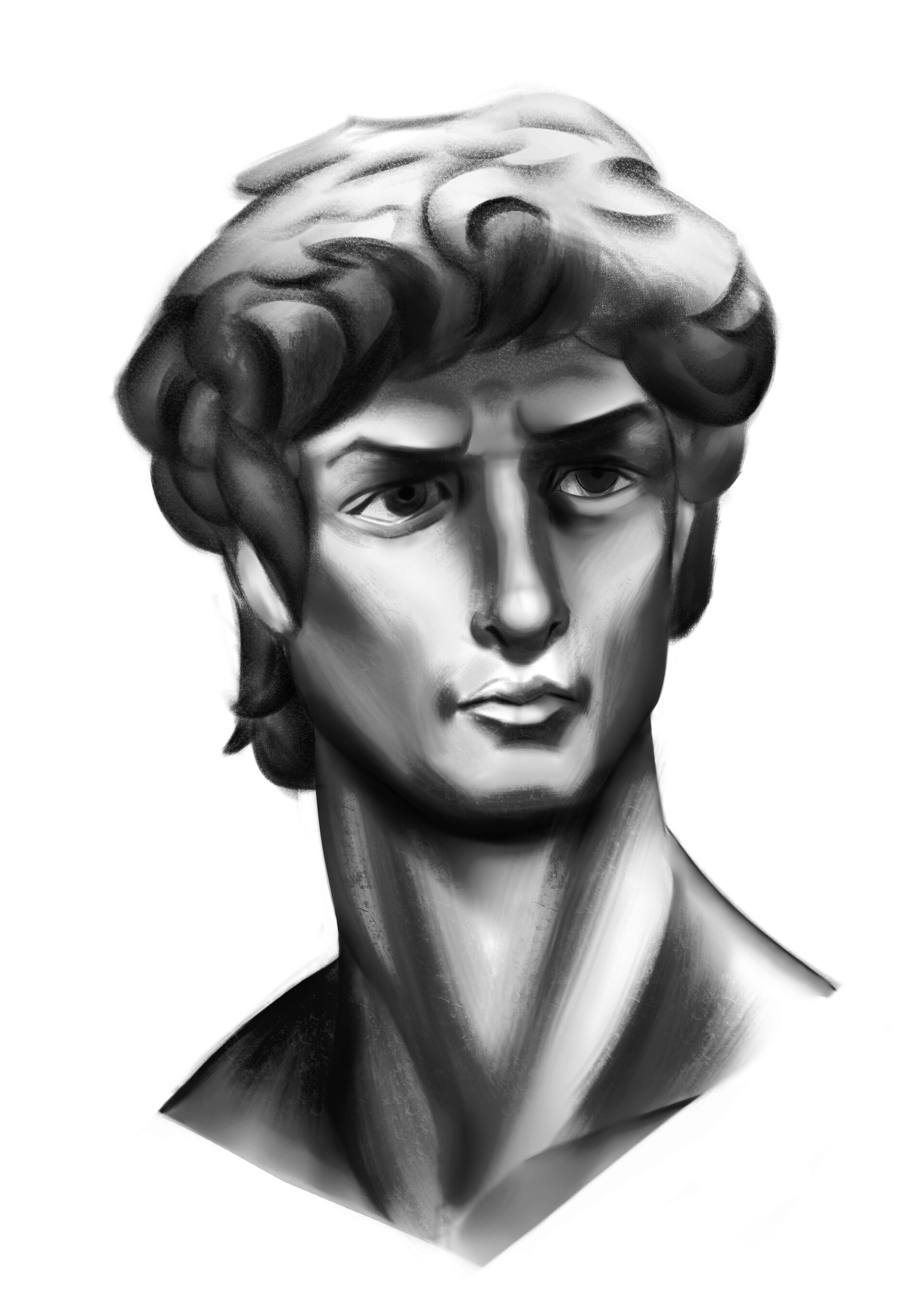 ArtStation - Michaelangelo's David Bust