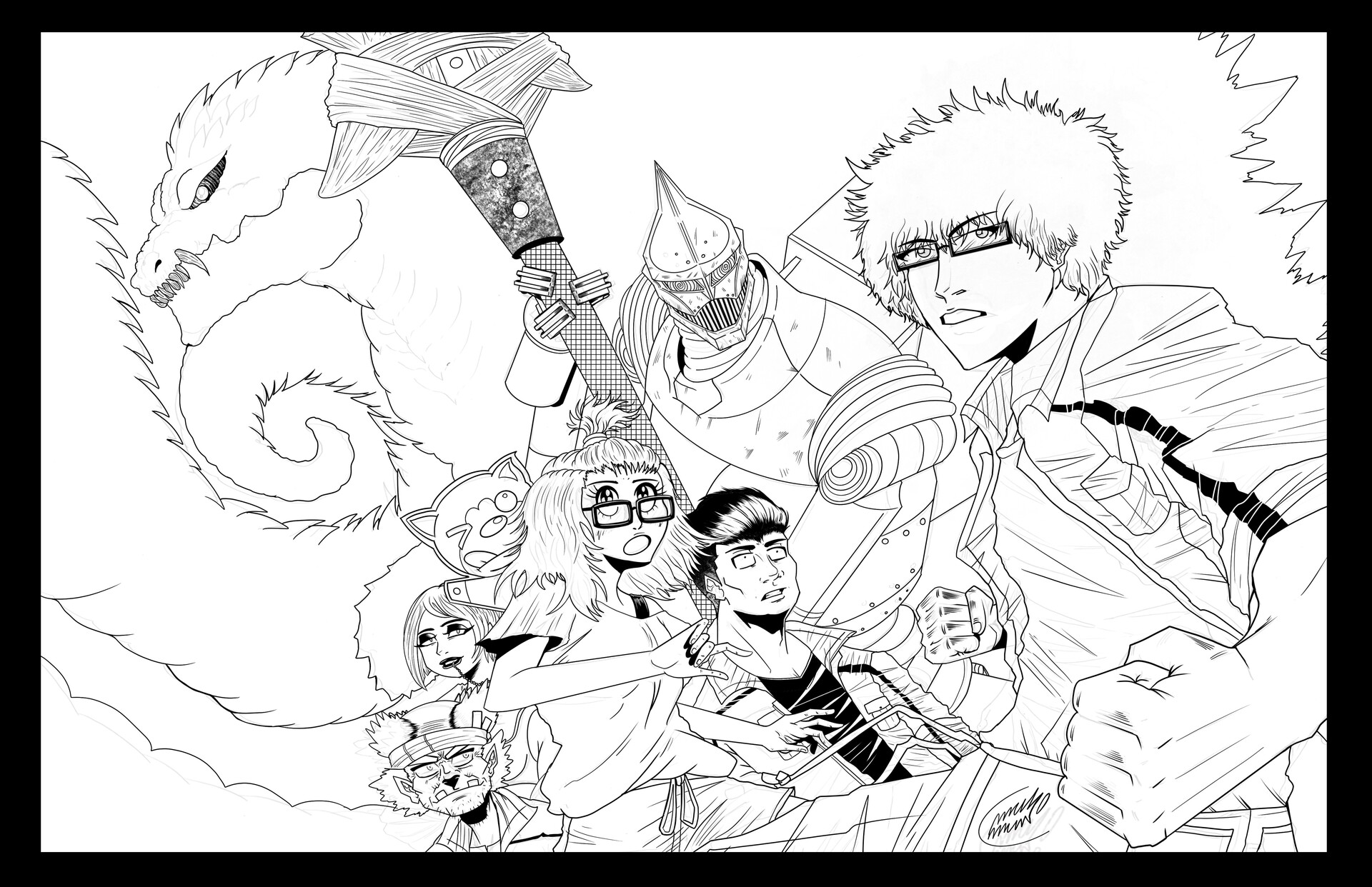 godzilla singular point coloring pages