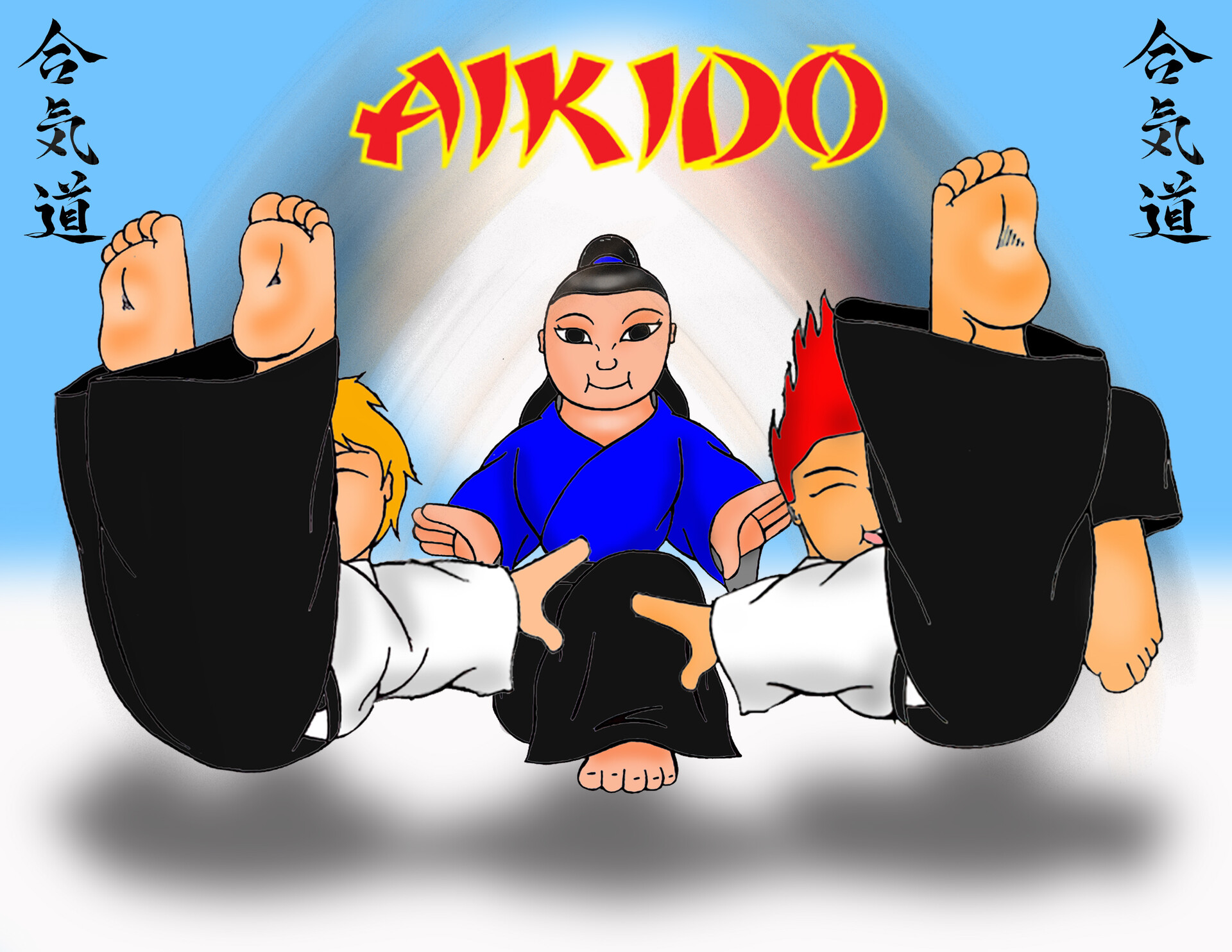 ArtStation - Aikido Girl 2 on 1