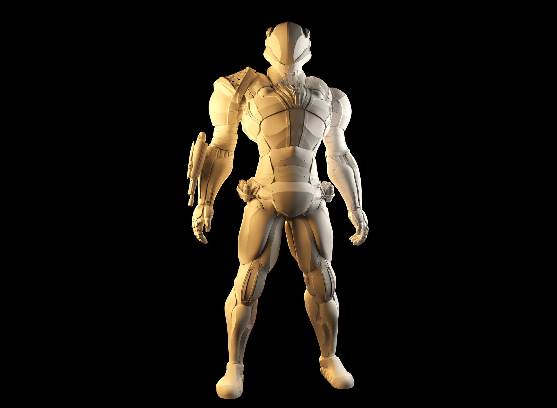 ArtStation - Mecha Suit - 3D sculpt