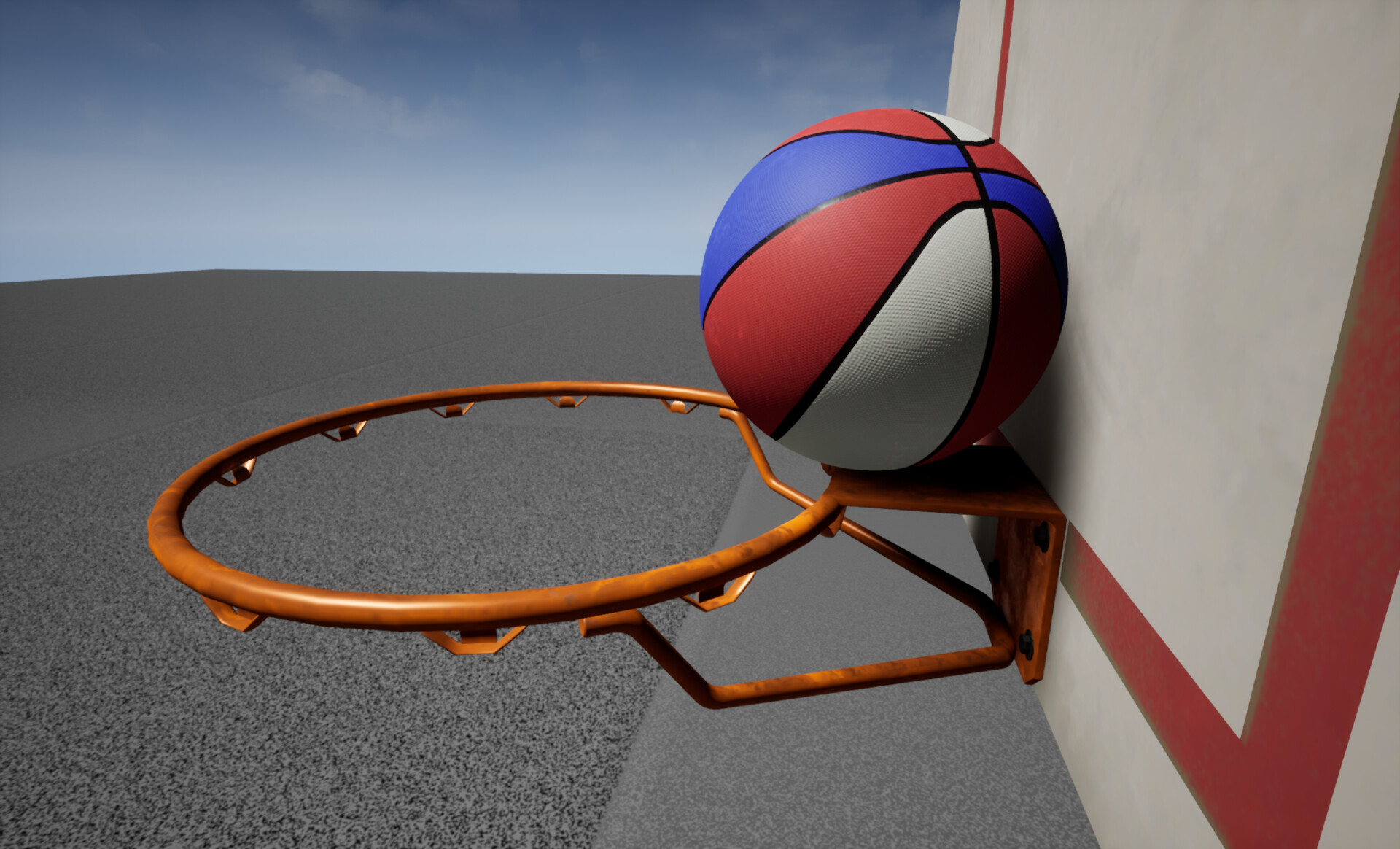 ArtStation - Basketball Environment WIP
