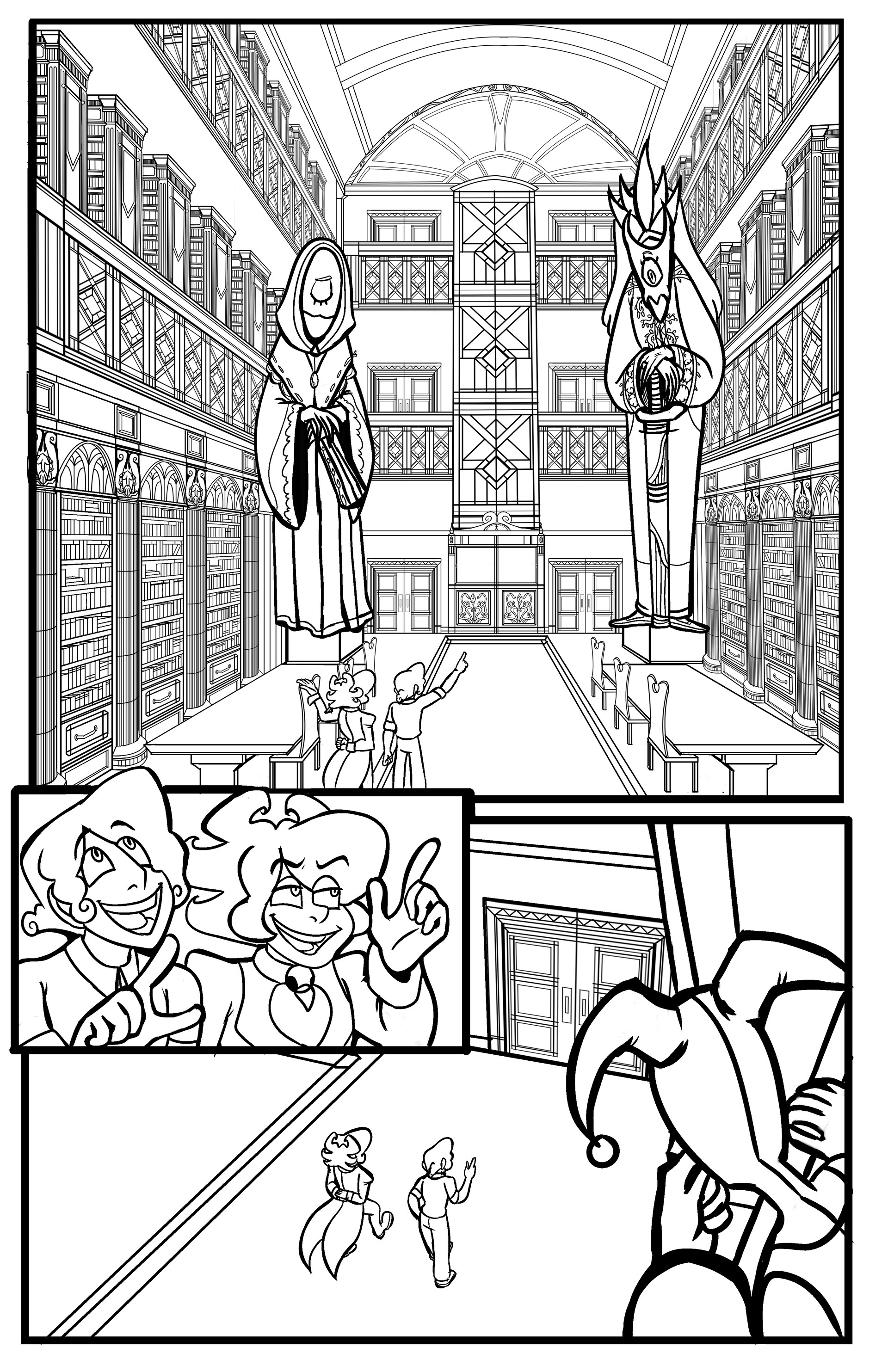 ArtStation - Mysterious Library - Inside the Library