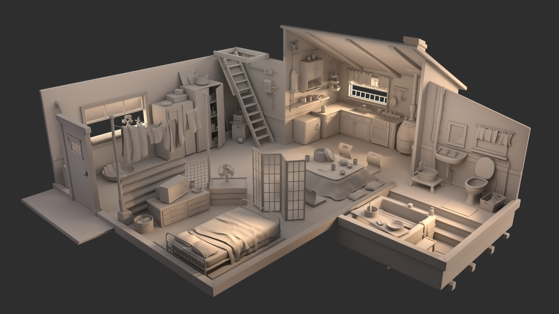 ArtStation - House Interior