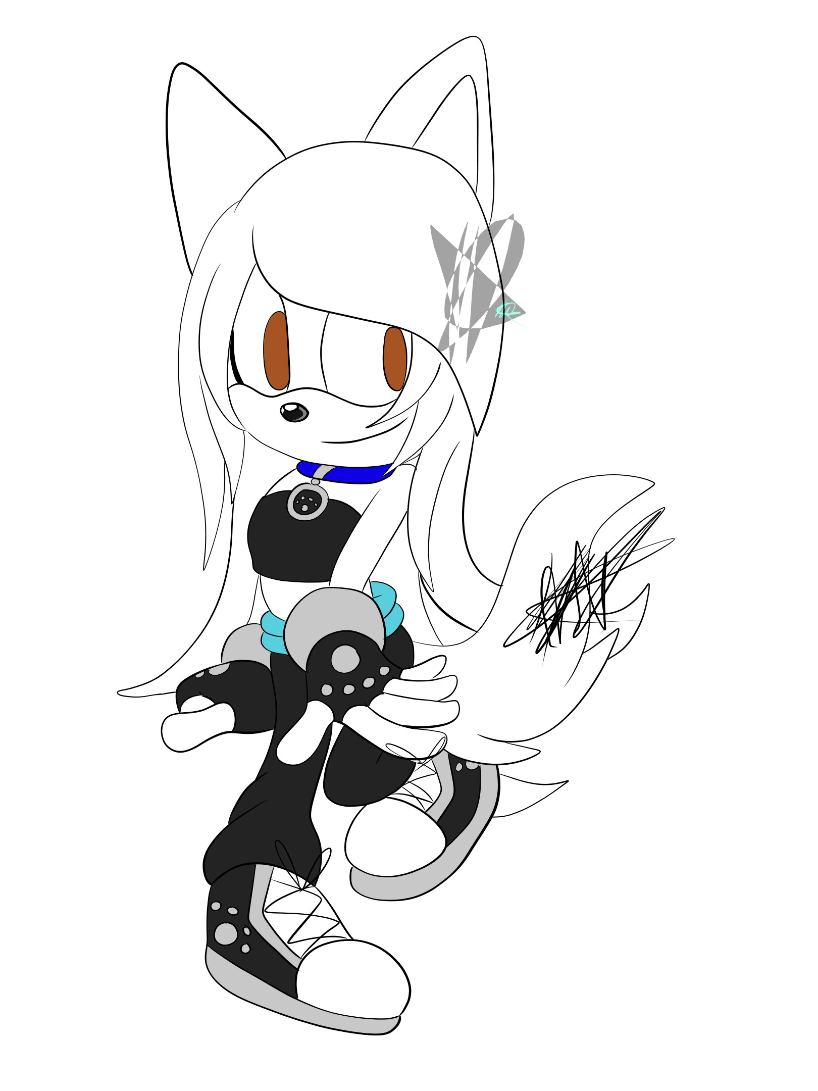 Kyra Dubien - Evee White Husky Shepherd