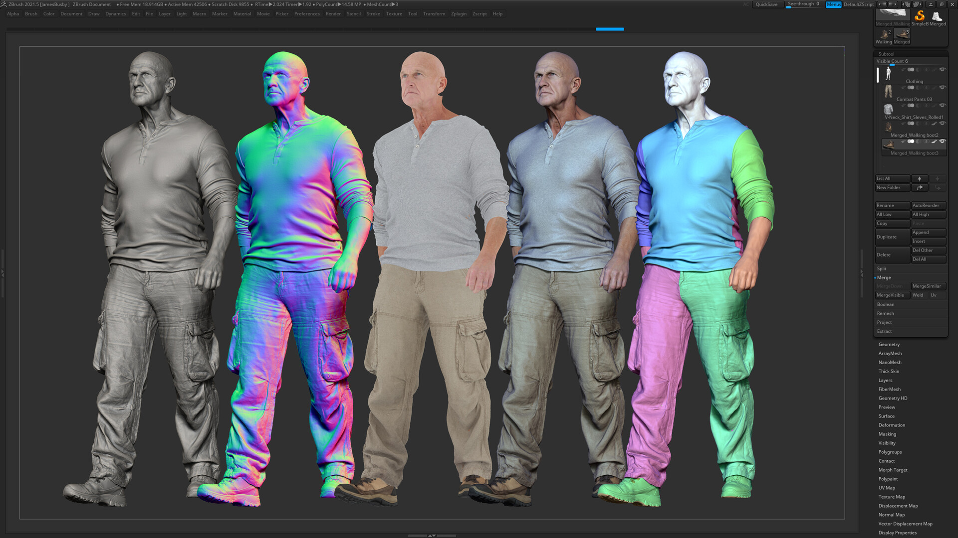 3D Scan Store - Clothing a character using scans