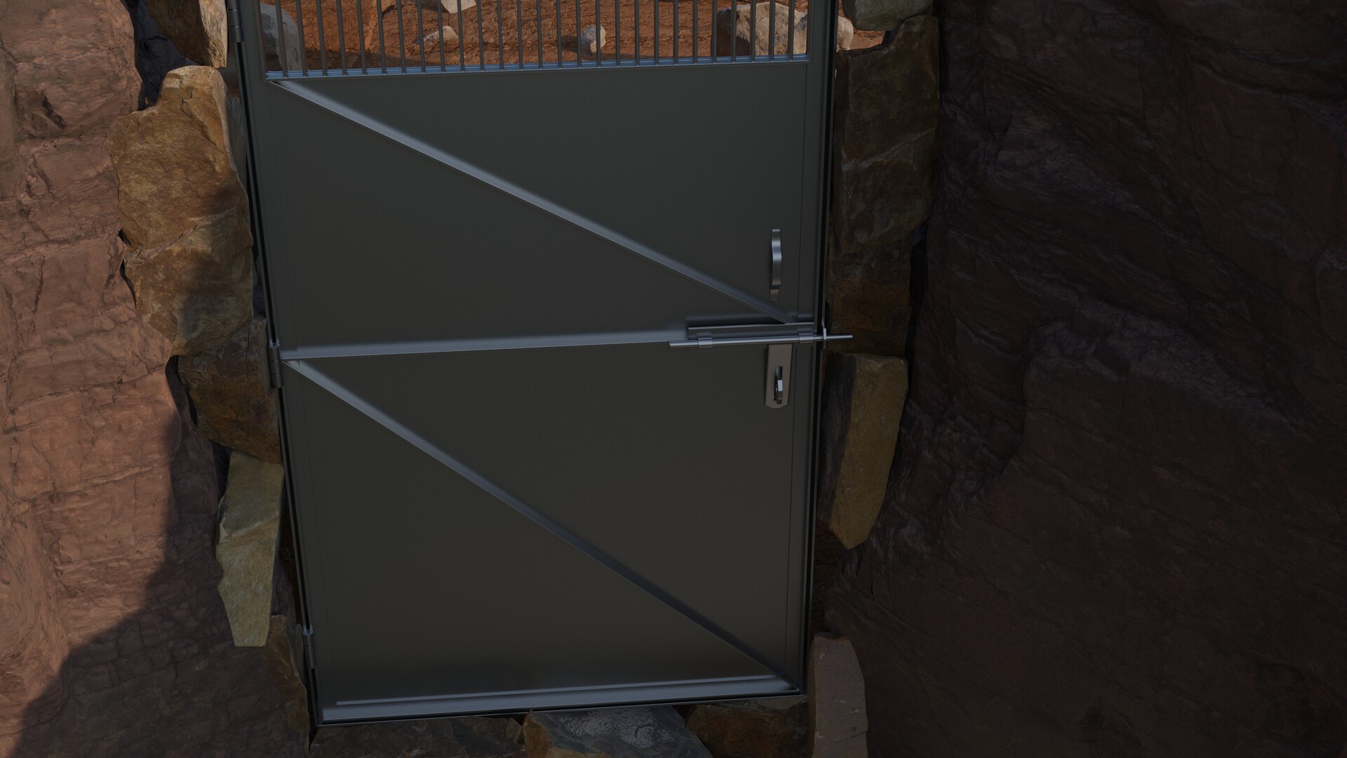 ArtStation - Door in cliffs