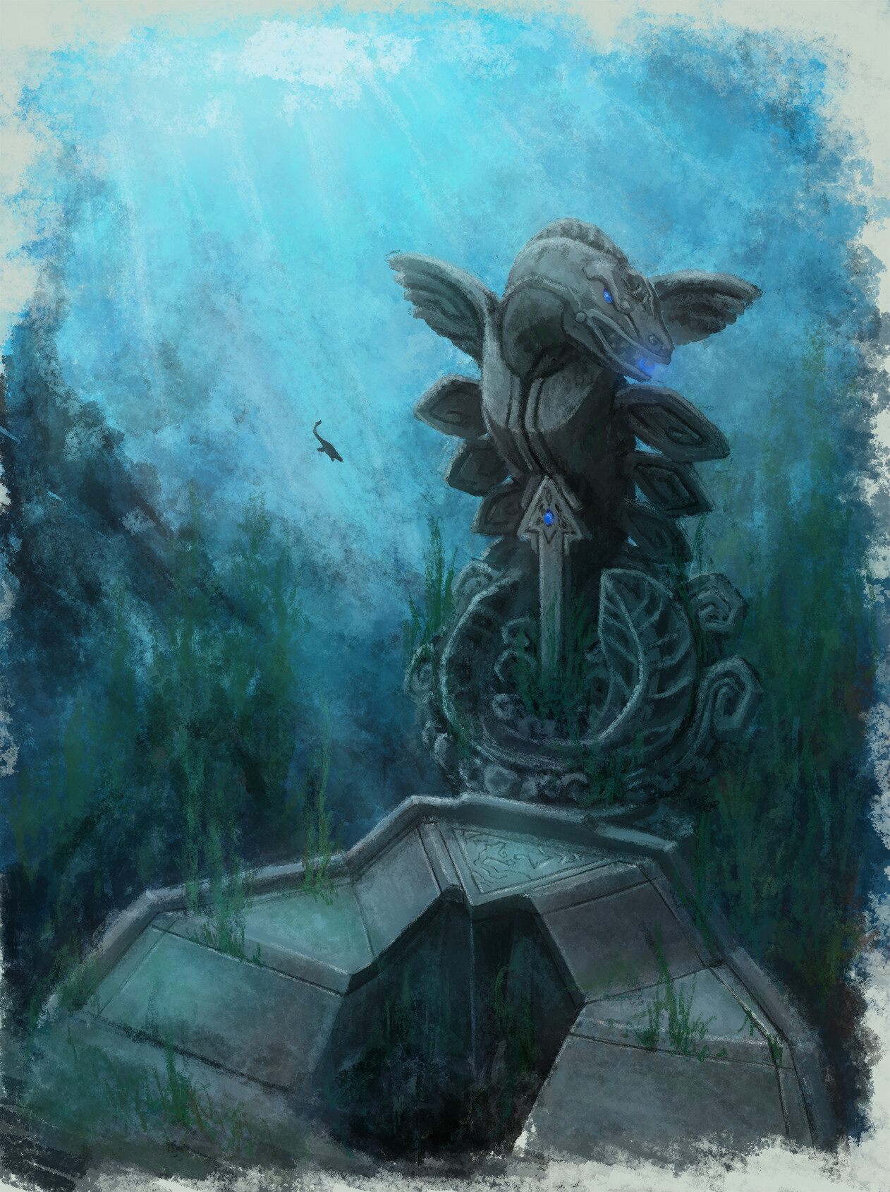 Artstation Survival Deity Statue Concept