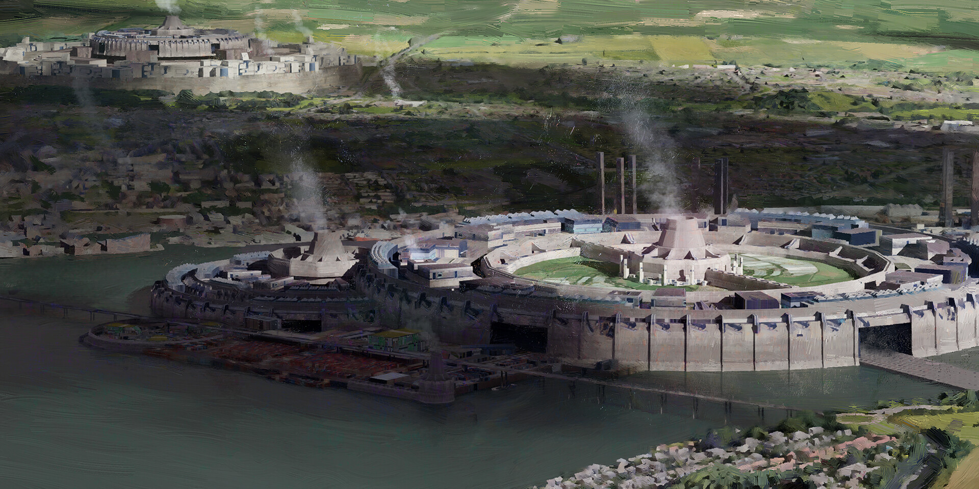 ArtStation - Tay Bridge Industrial Zone