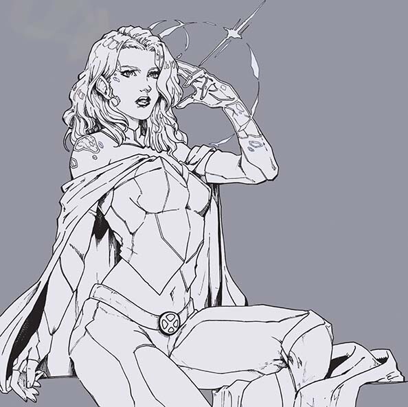 marvel emma frost coloring pages to print