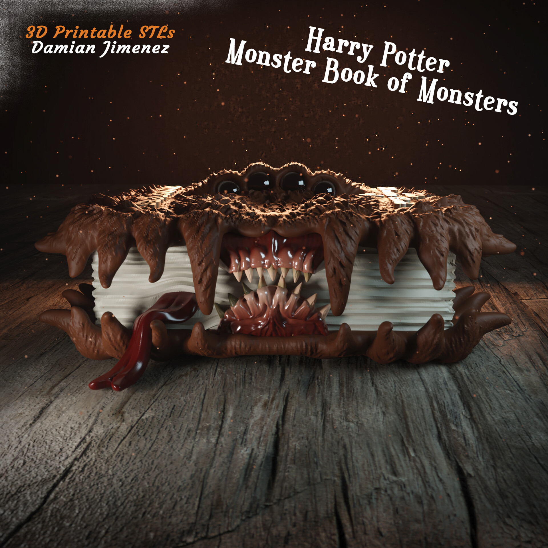 ArtStation - Harry Potter The Monster Book of Monsters