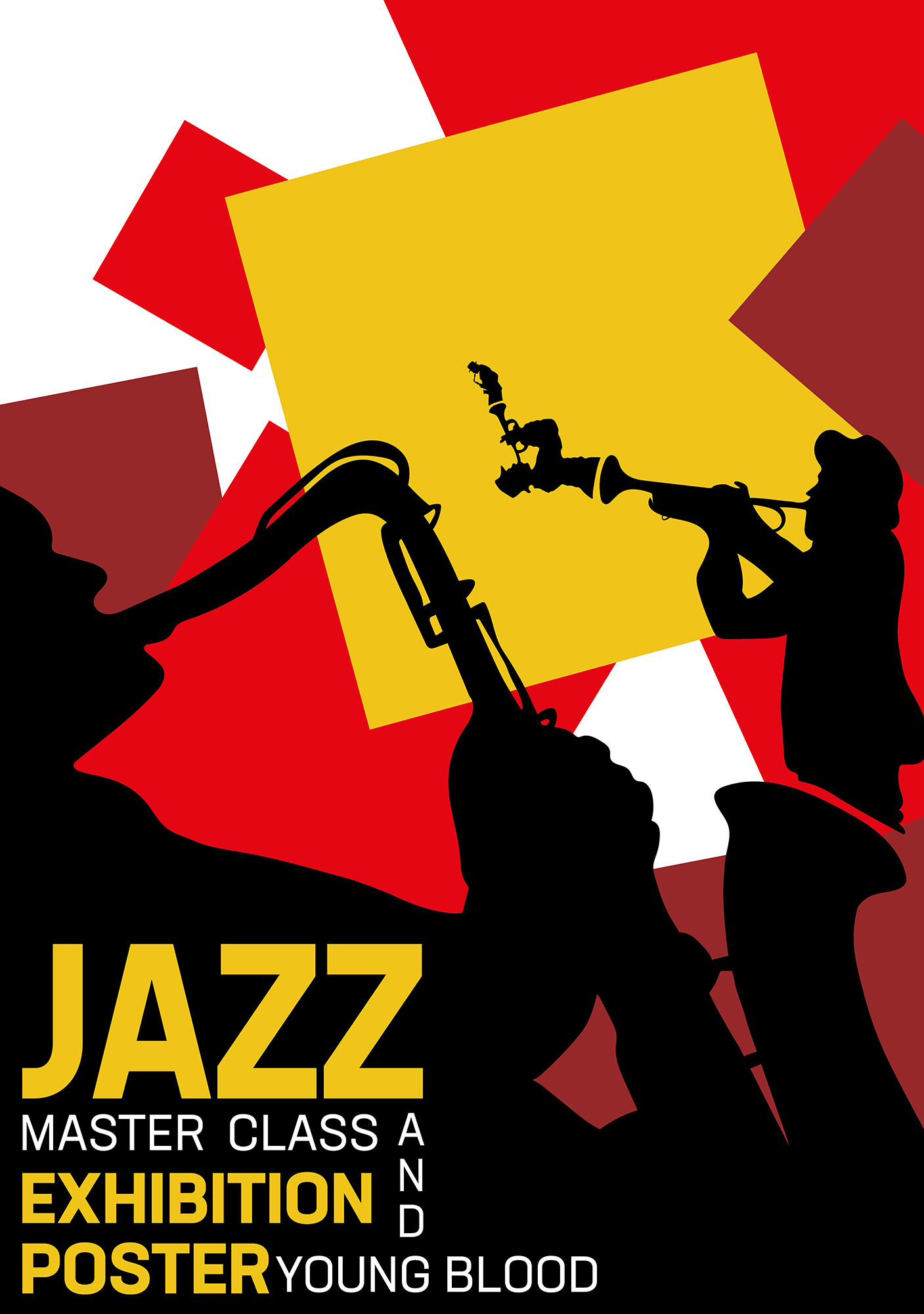 ArtStation - posters for jazz exhibition