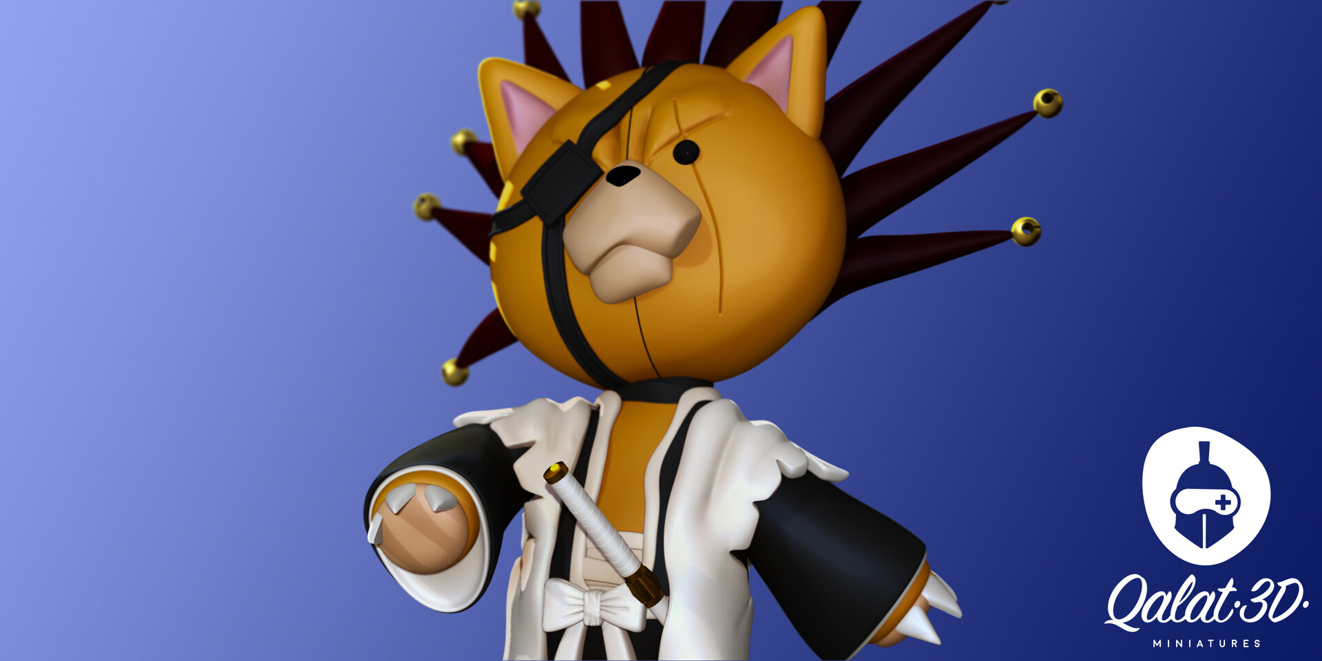 Marino Aguilera Valverde - BLEACH fanart - Konpachi (Kon x Zaraki Kenpachi)