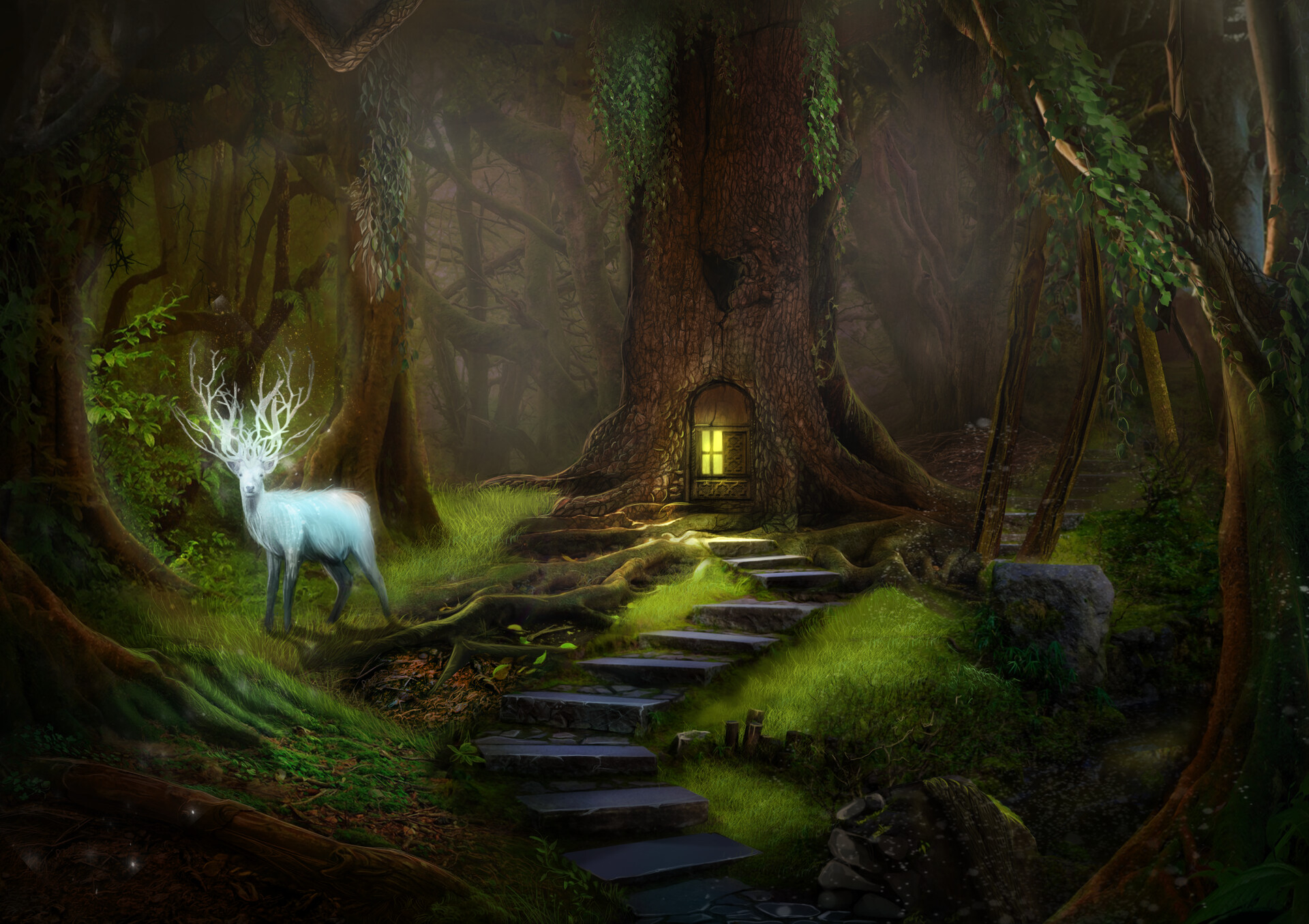 ArtStation - Mystic forest