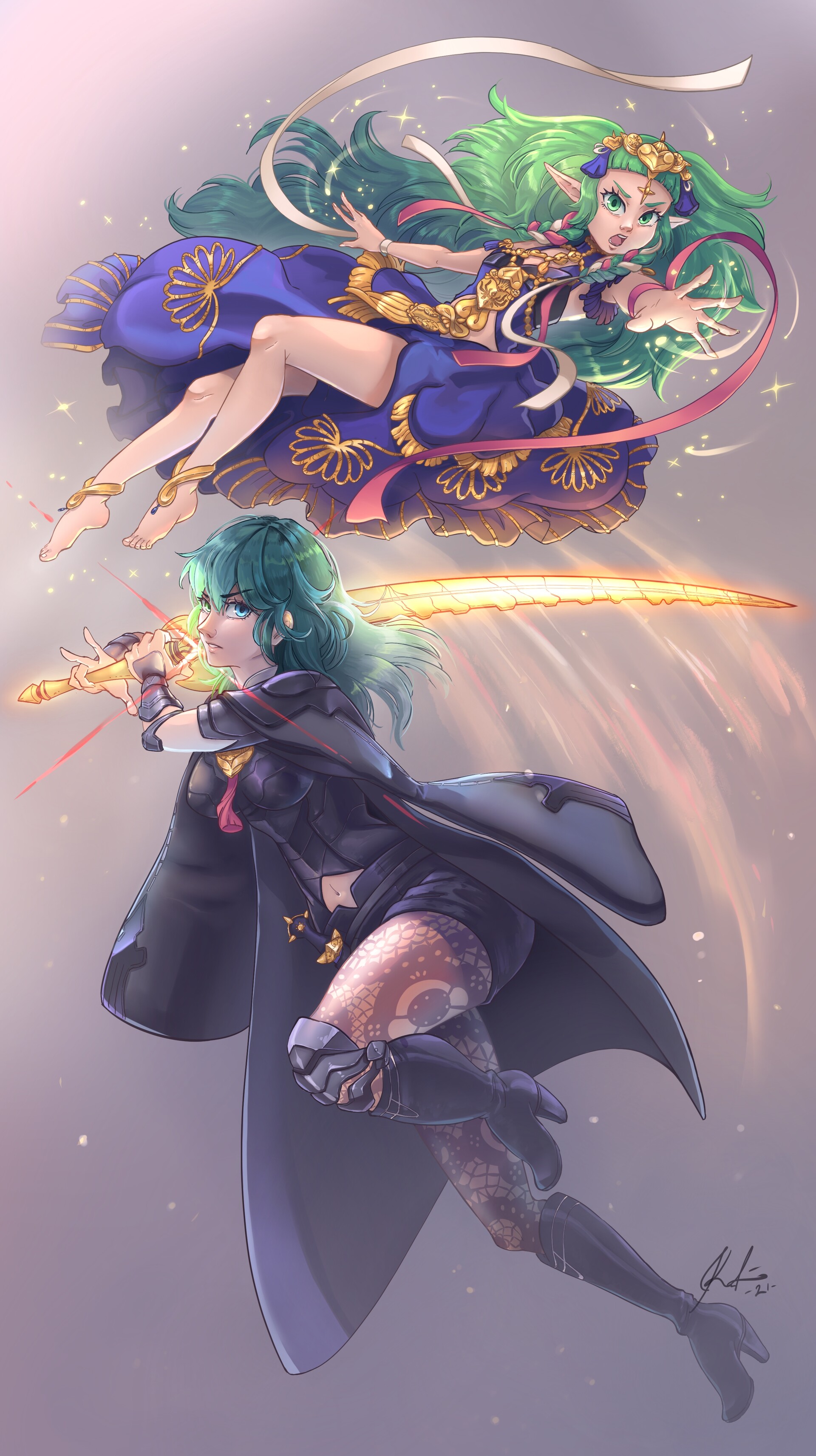 ArtStation - Byleth and Sothis