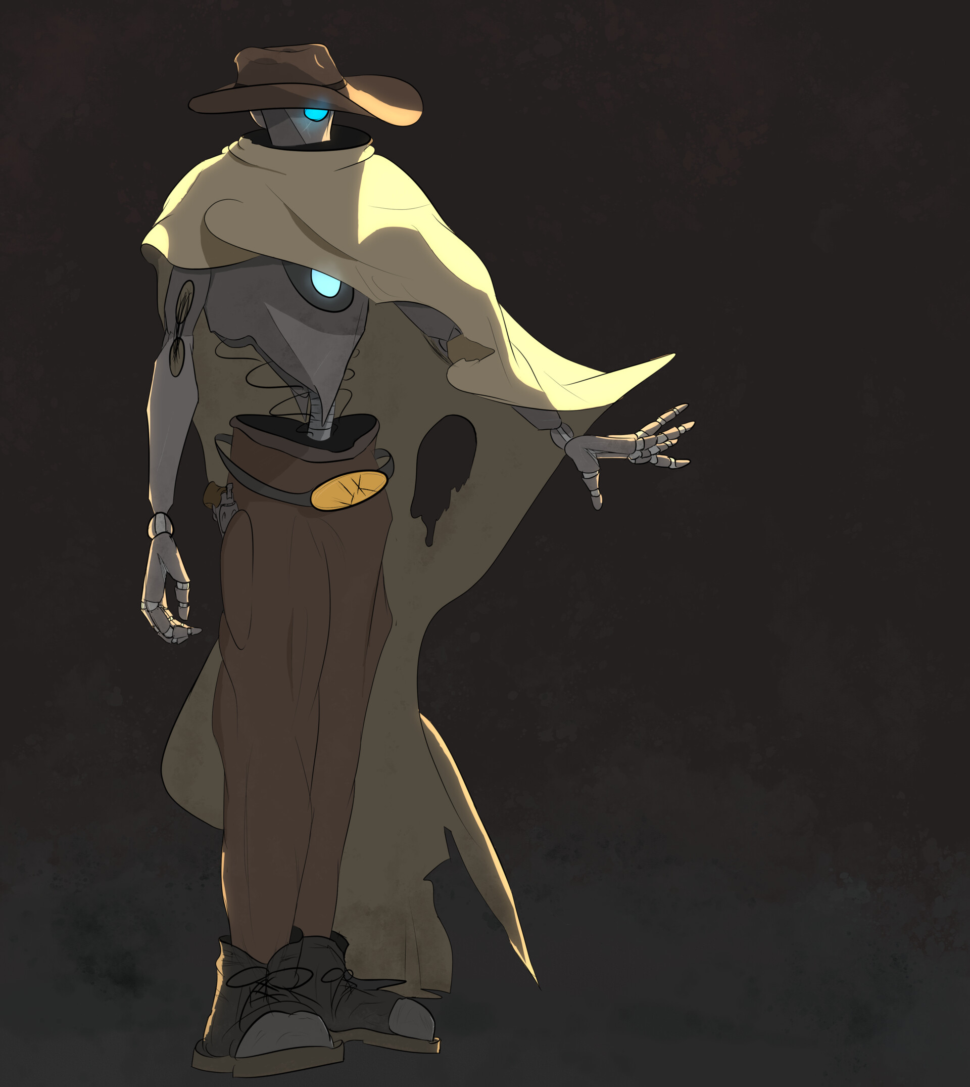 ArtStation - Unnamed Robo-cowboy