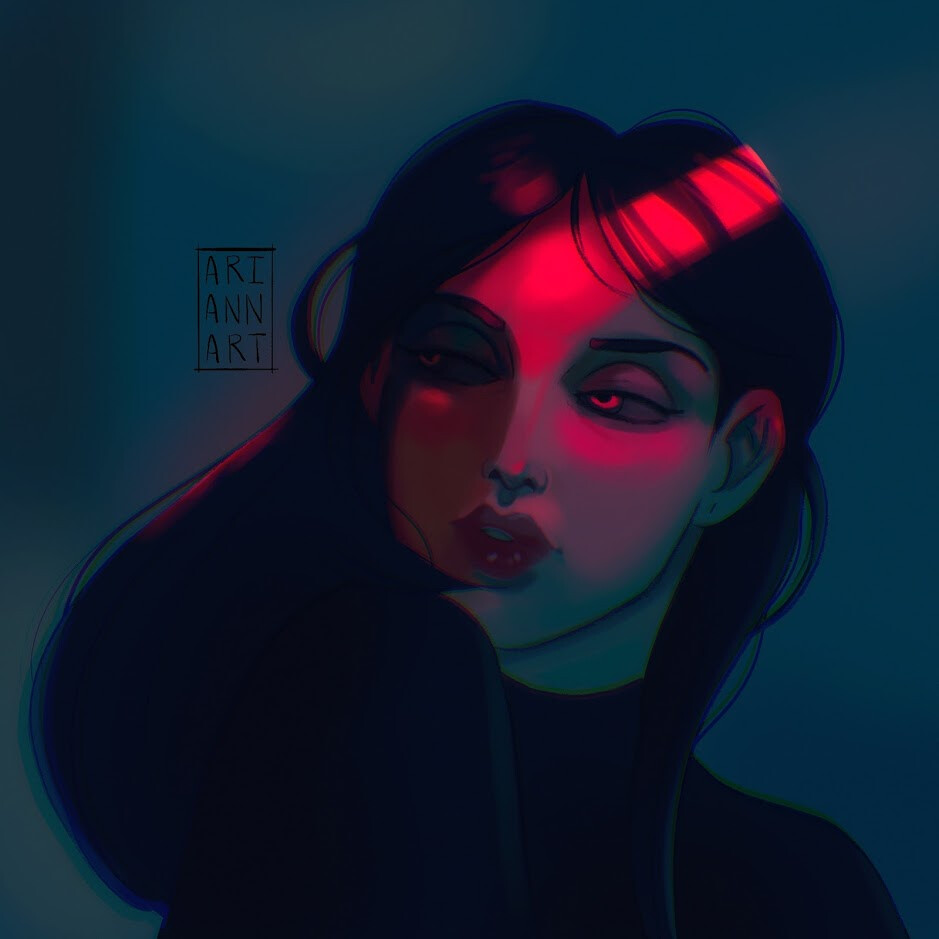 ArtStation - Red night