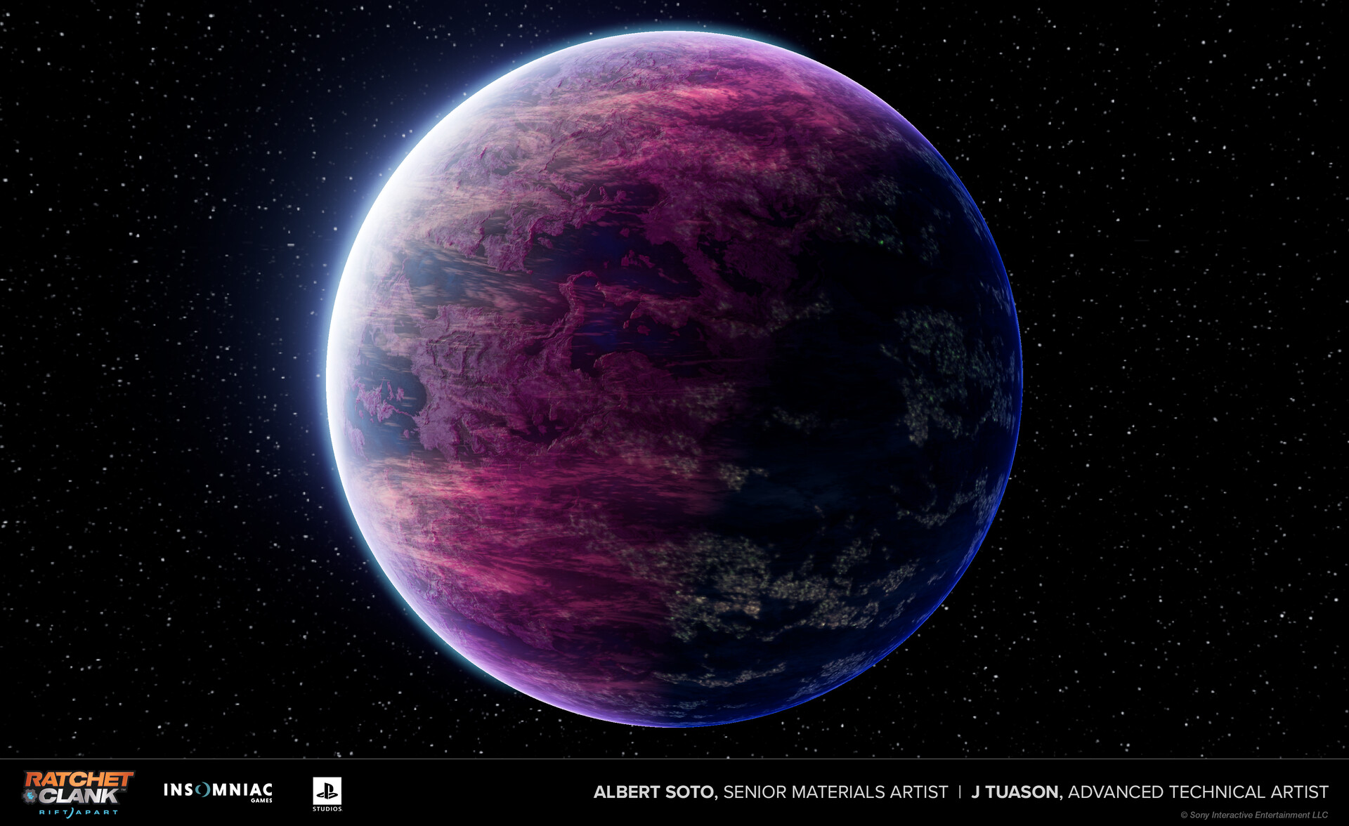 Albert Soto - Ratchet & Clank - Rift Apart: Material Art of Planets