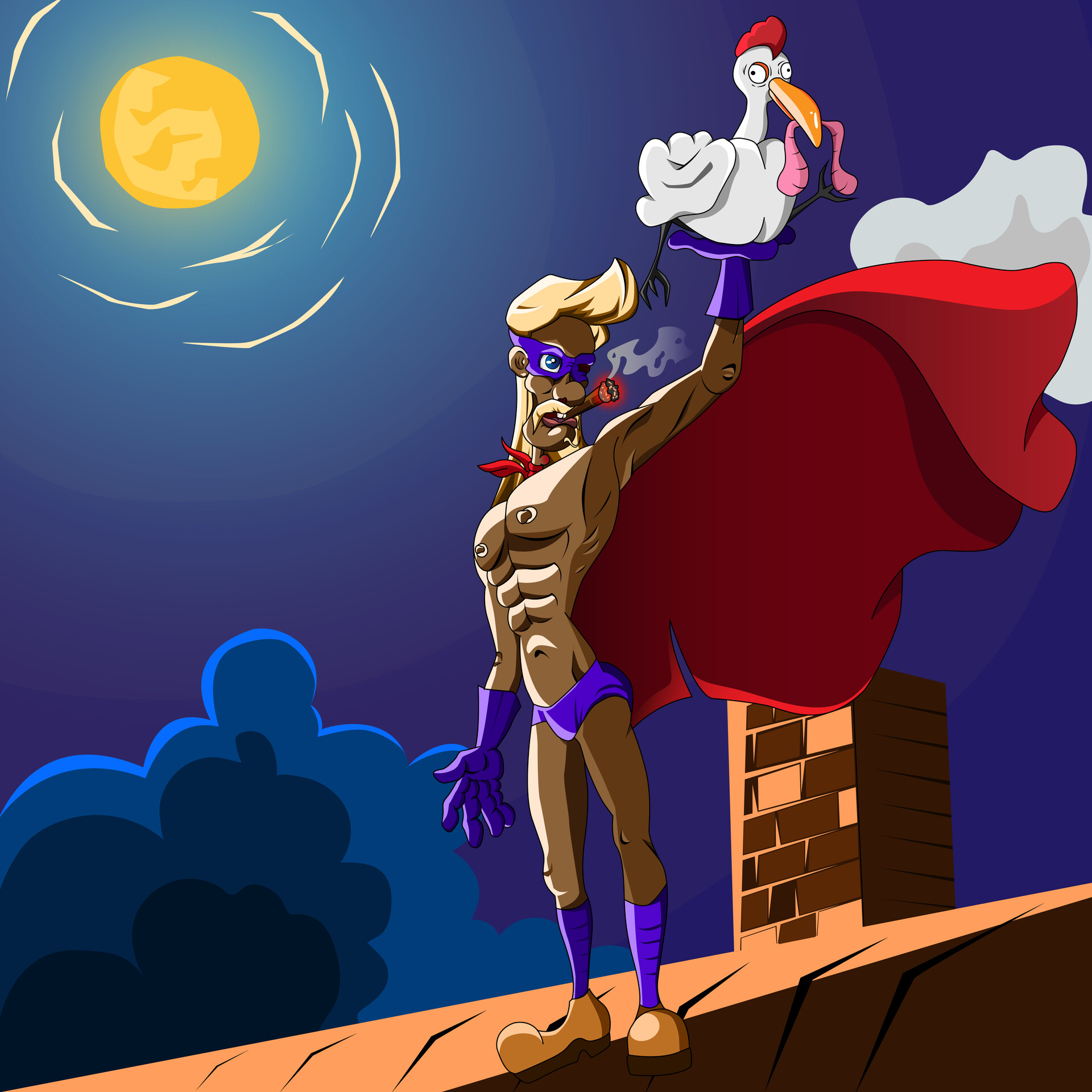 ArtStation - Illustration Chicken Thief