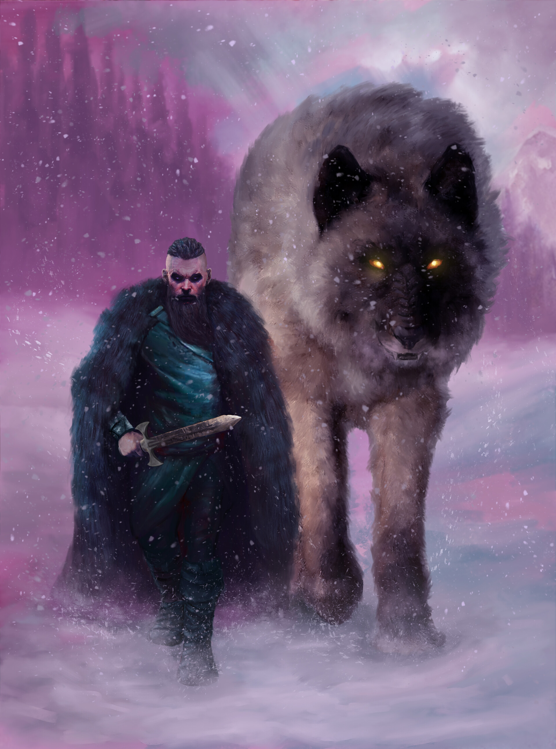 ArtStation - Winter Wolves