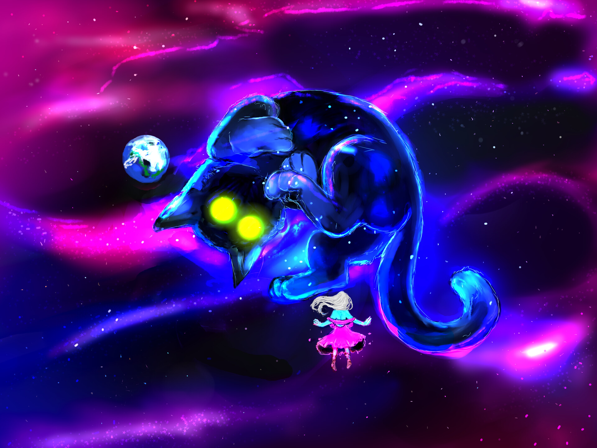 ArtStation - Galaxy Cat