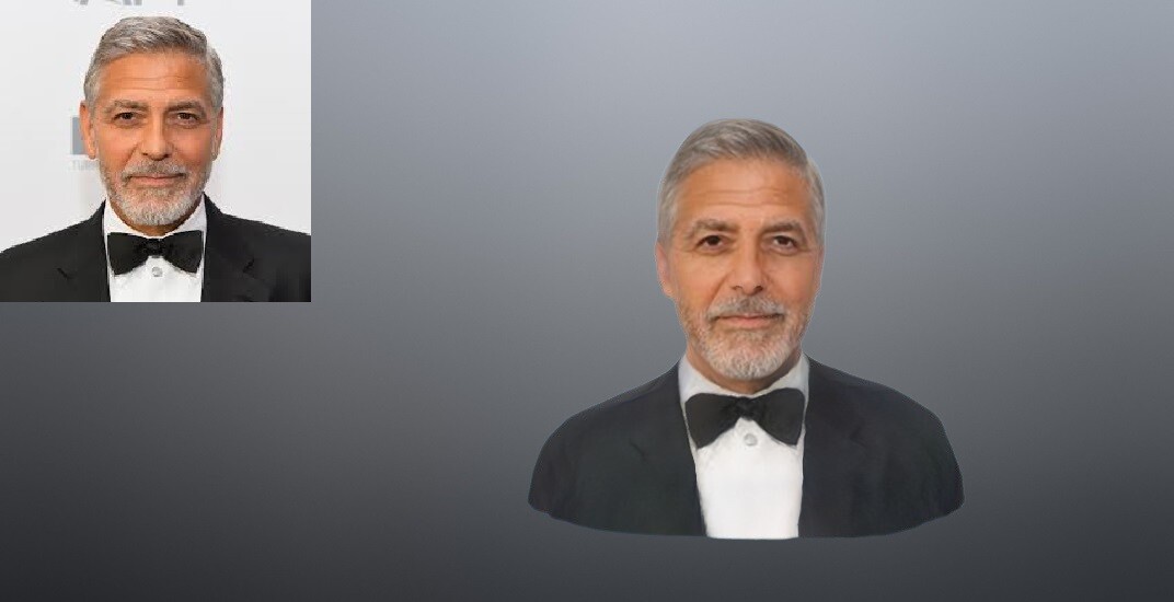 ArtStation - George Clooney 3d realistic head/bust model