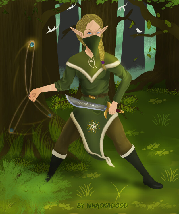 ArtStation - Wood Elf Slinger