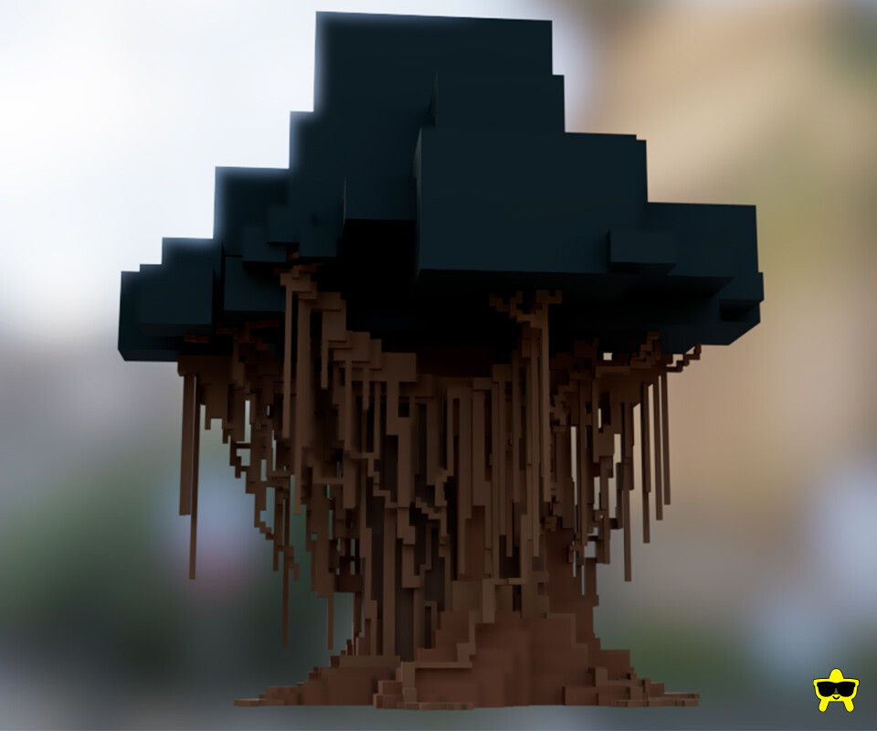 ArtStation - Balete Tree - Voxel Art