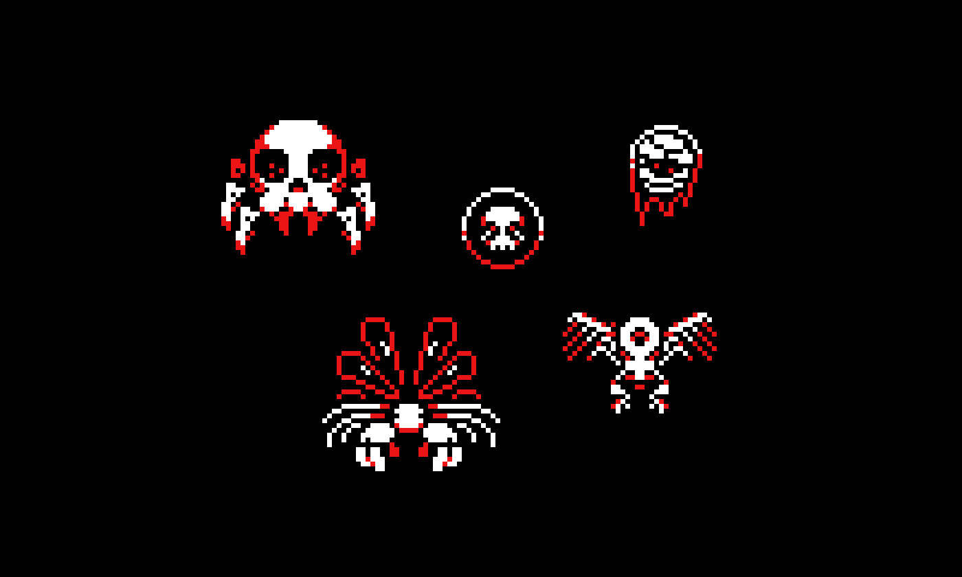 ArtStation - More 1-bit Enemies