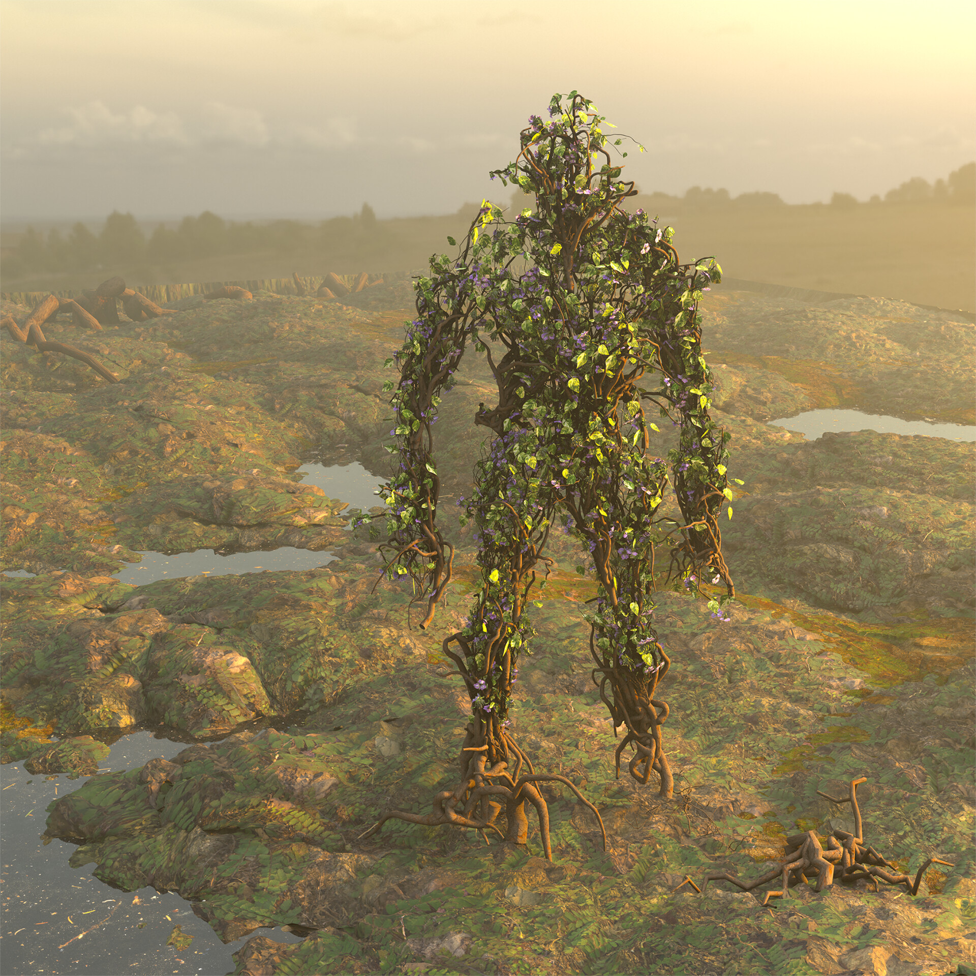 ArtStation - Plant Humanoid Render