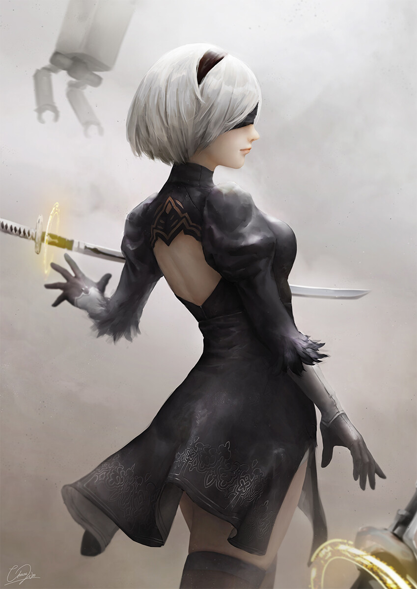 ArtStation - 2B - NieR:Automata
