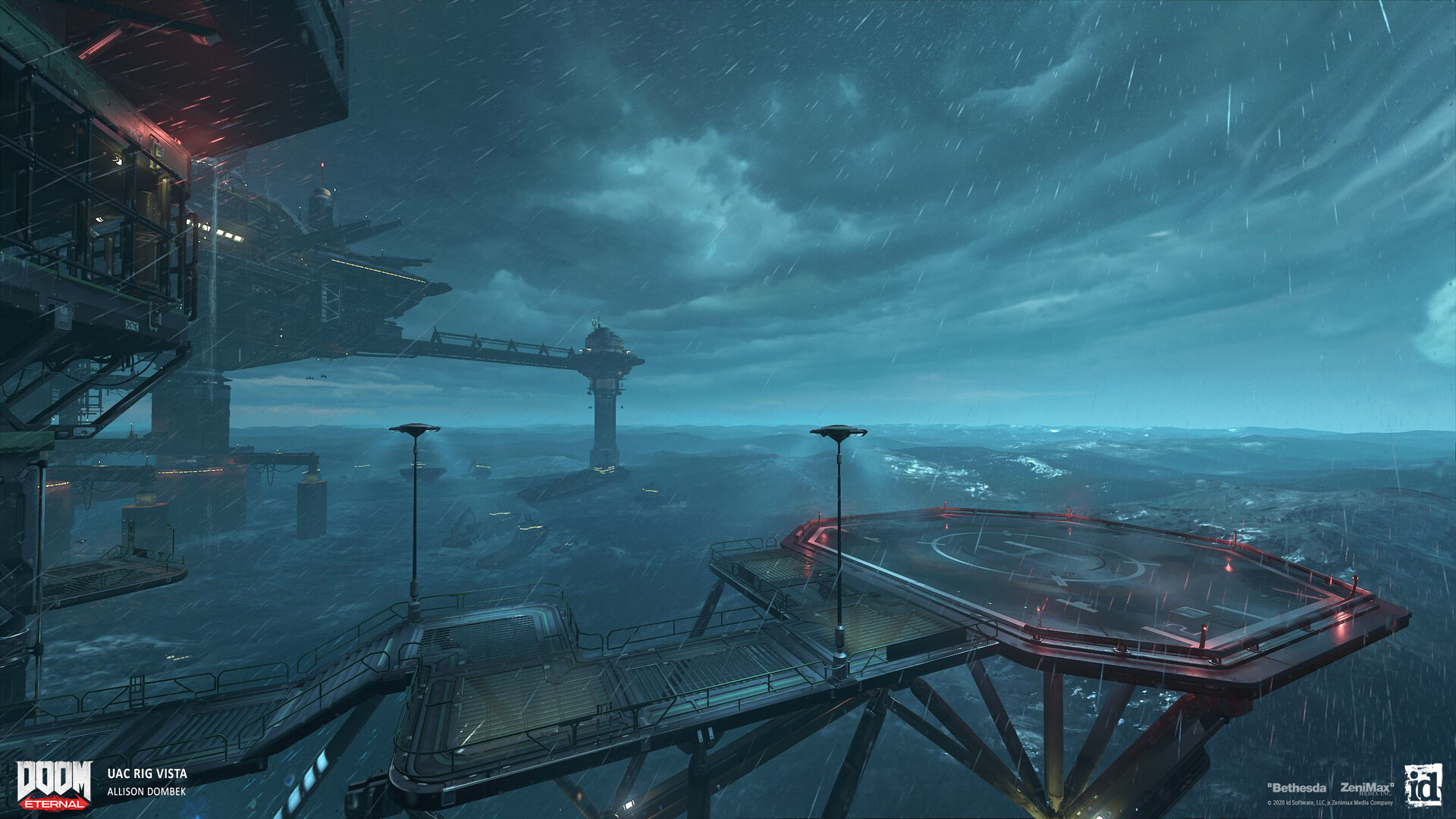 Allison Dombek - DOOM Eternal DLC - UAC Rig Opening Vista