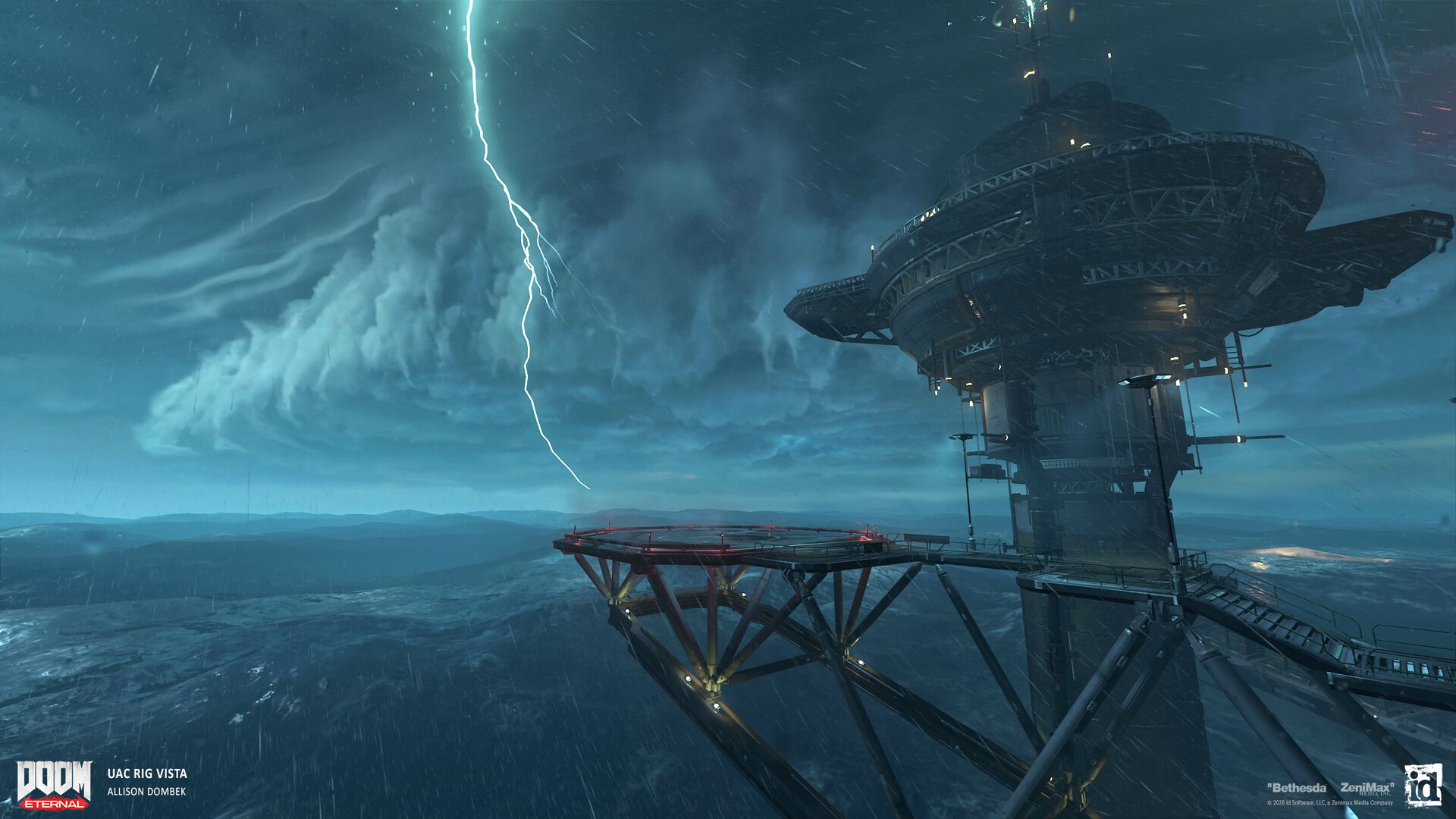 Allison Dombek - DOOM Eternal DLC - UAC Rig Opening Vista