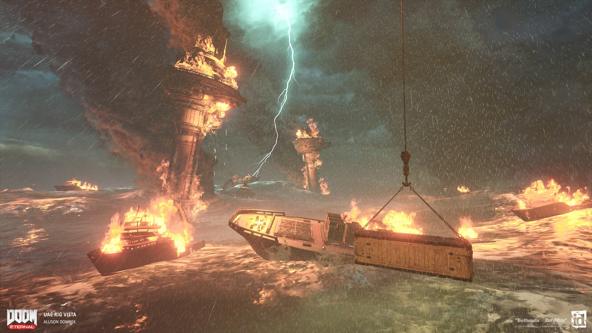 Allison Dombek - DOOM Eternal DLC - UAC Rig Destroyed Vista