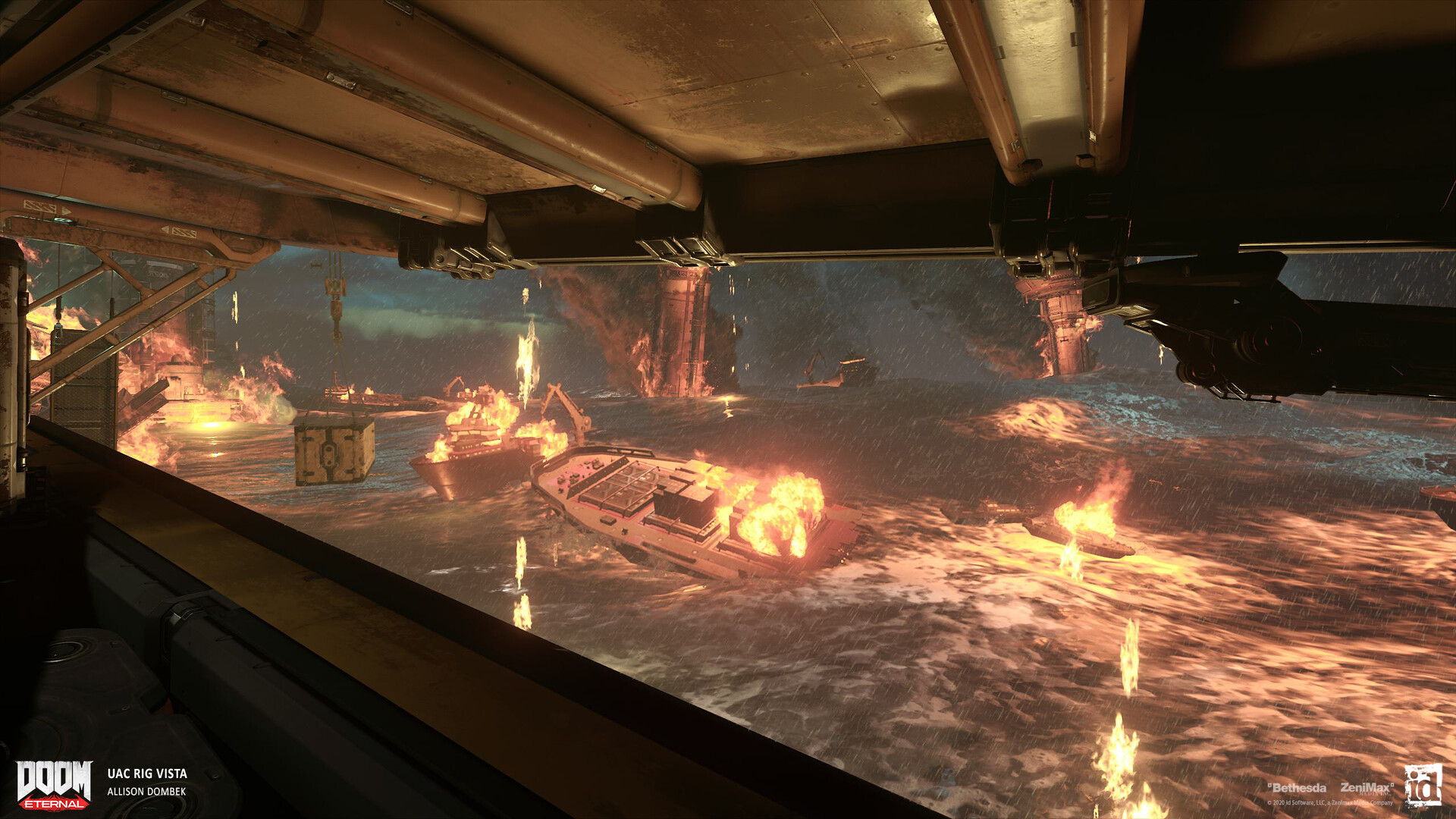 Allison Dombek - DOOM Eternal DLC - UAC Rig Destroyed Vista