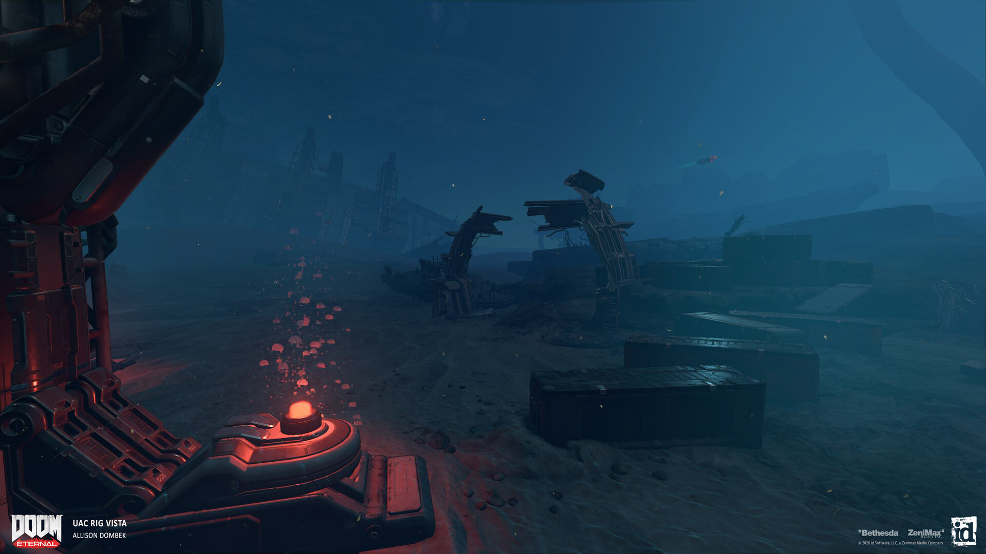 Allison Dombek - DOOM Eternal DLC - UAC Rig Underwater Vista