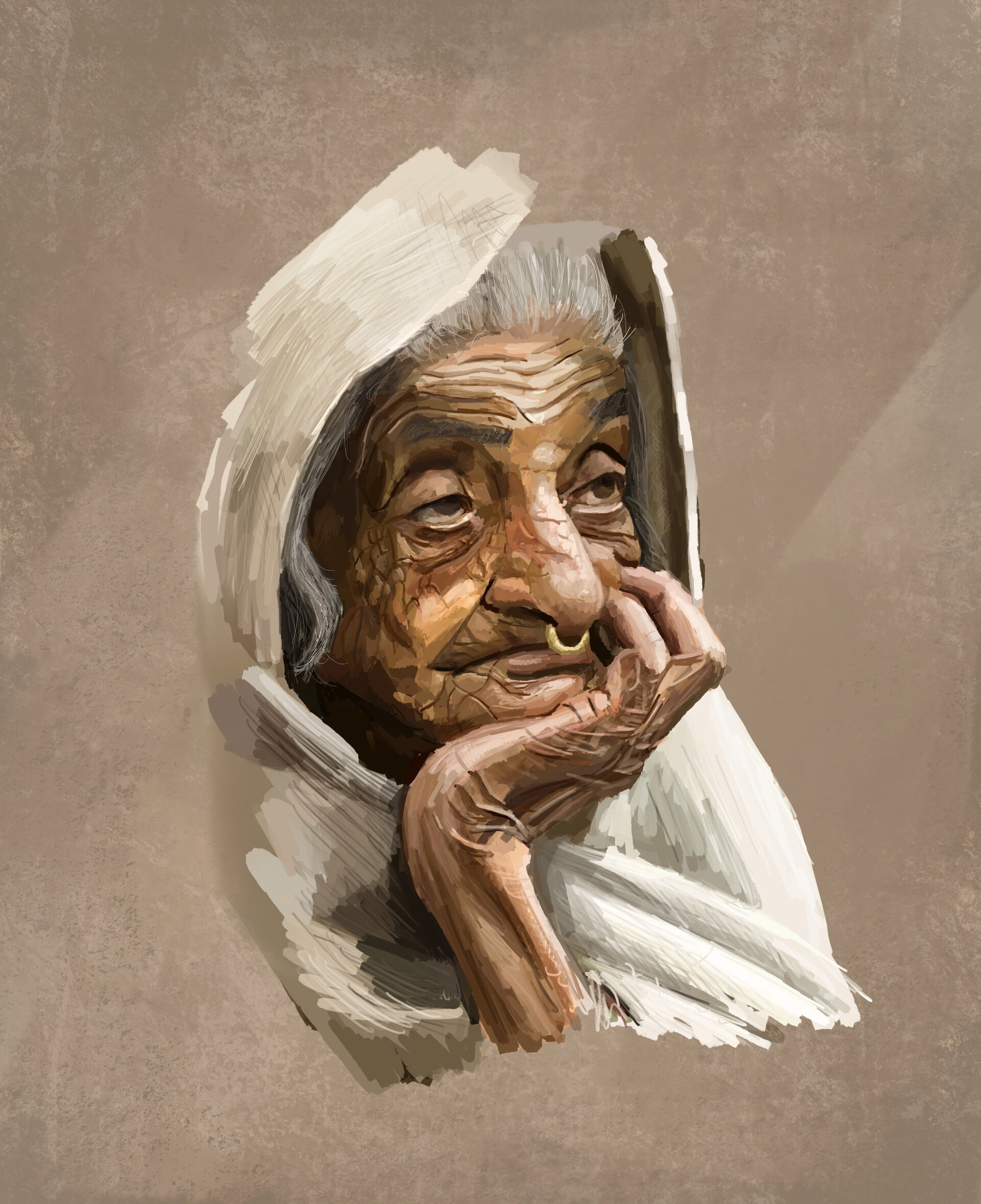 ArtStation - Every Wrinkle Represents A Story