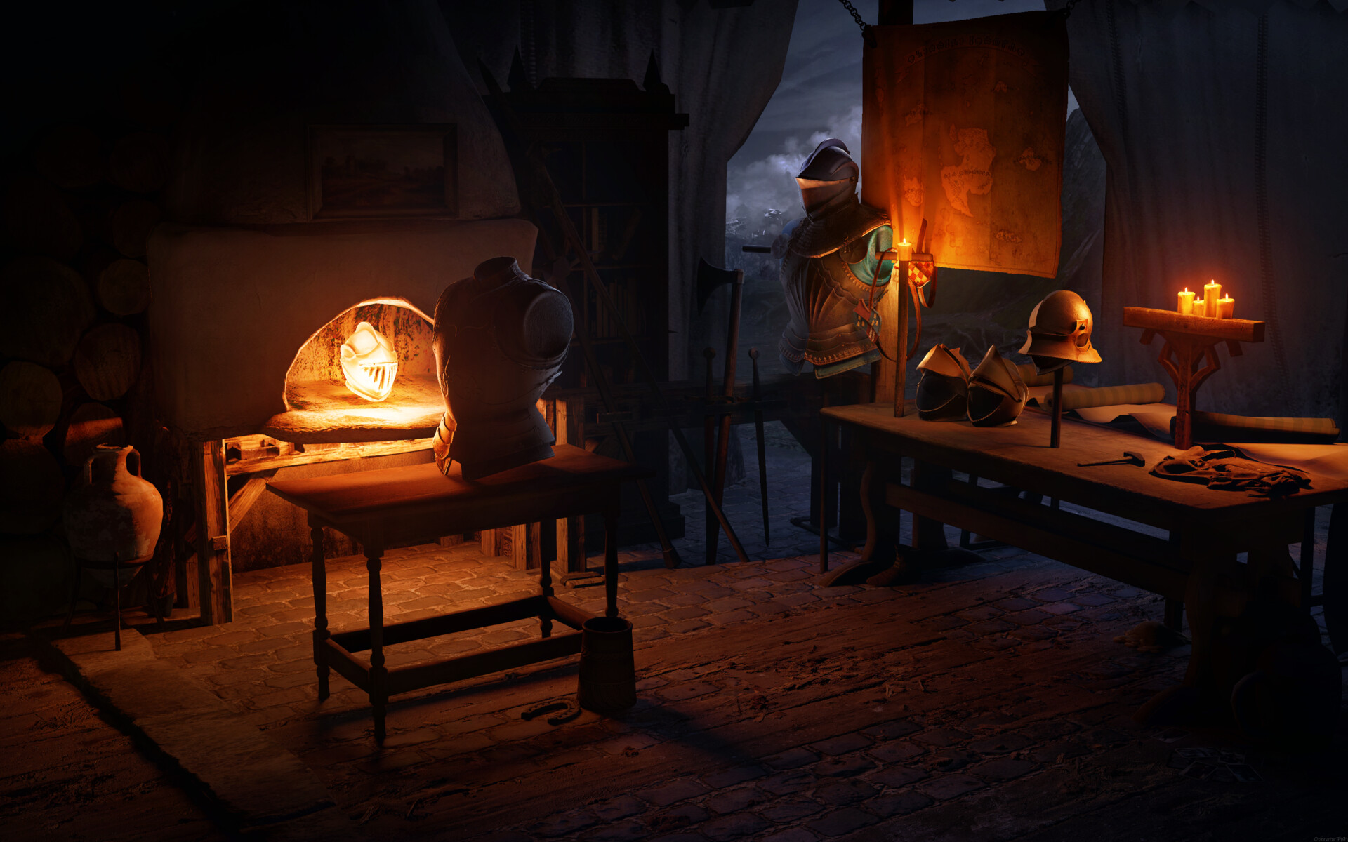 ArtStation - Forge at the Mountains