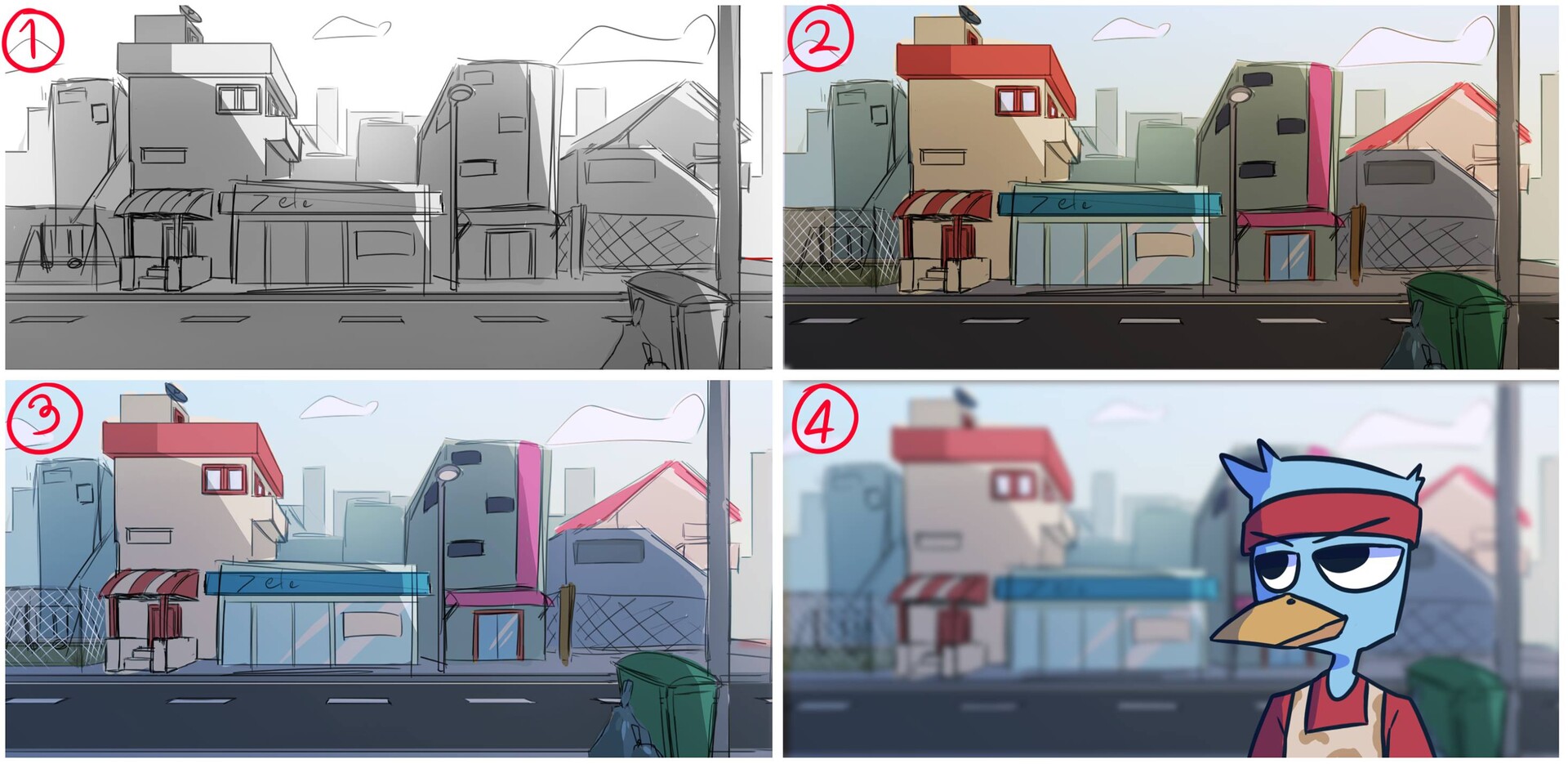 ArtStation - Background PROCESS